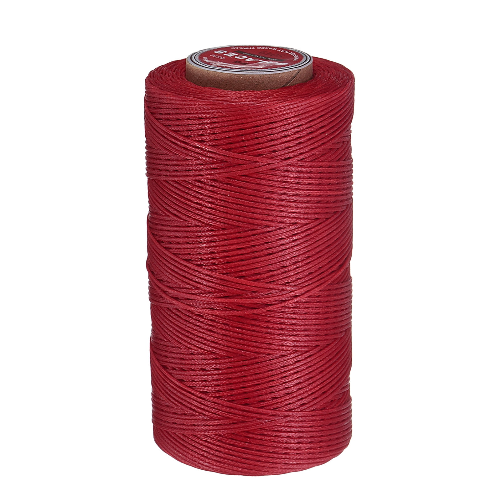 Uxcell Flat Leather Sewing Waxed Thread, 200m / 219 Yards Polyester Wax ...