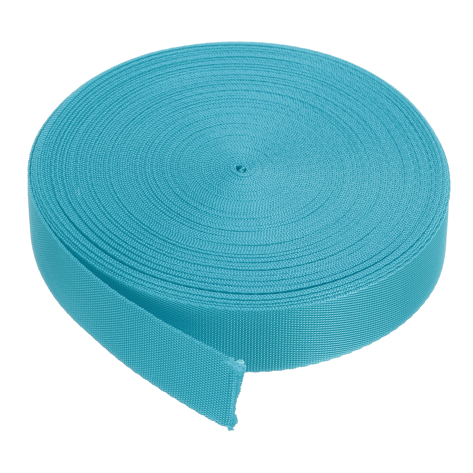 Uxcell Flat Nylon Webbing Strap 1 Inch 10 Yards Lake Blue for Backpack ...