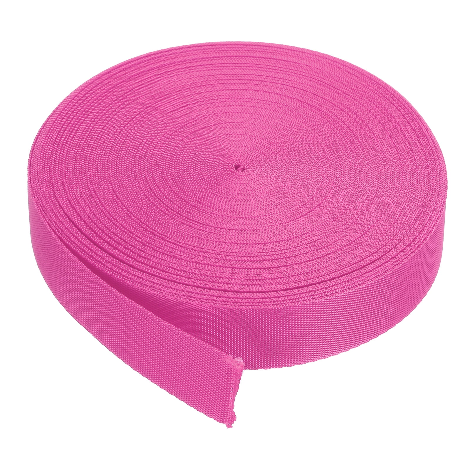 Uxcell Flat Nylon Webbing Strap 1 Inch 10 Yards Rose Red for Backpack ...