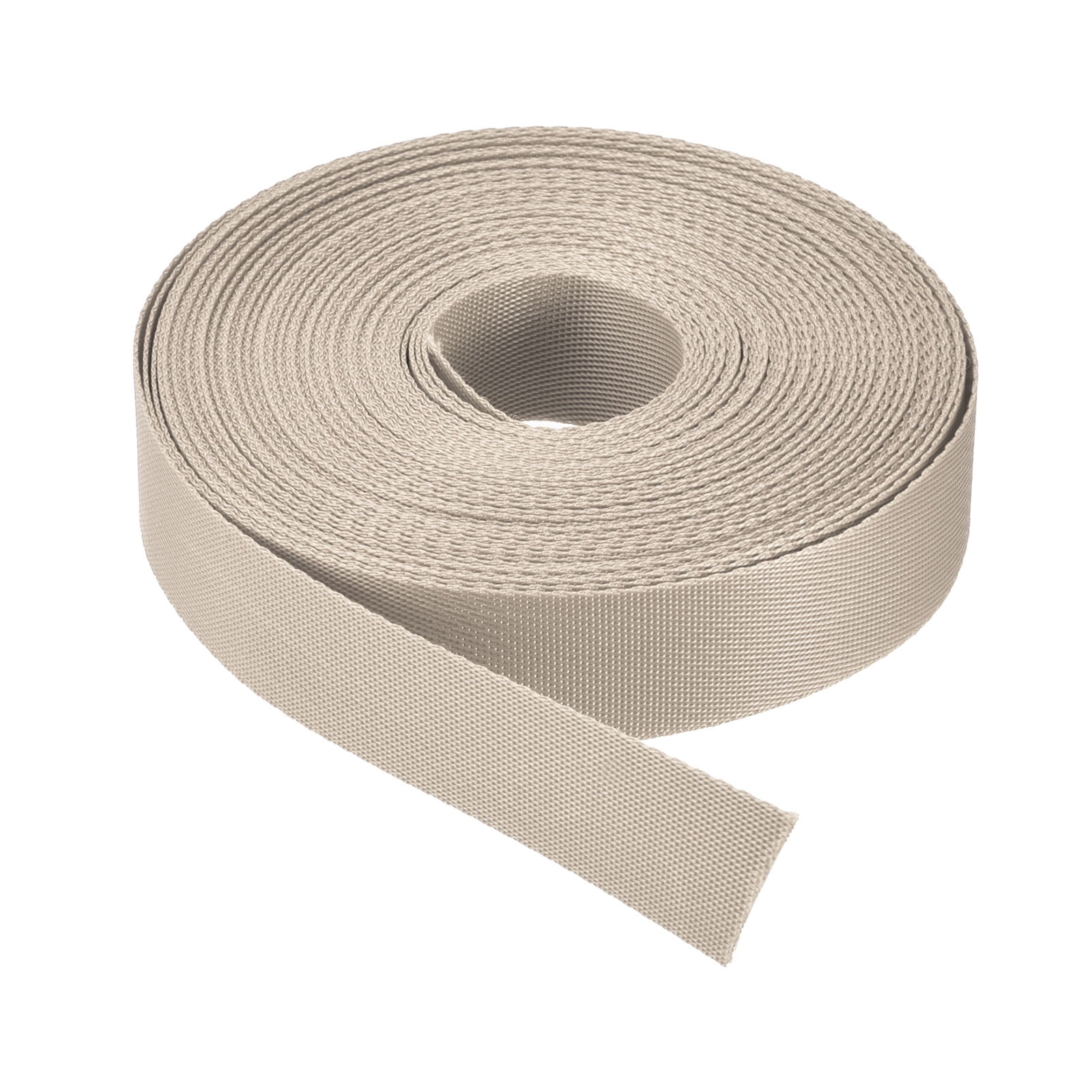 Uxcell Flat Nylon Webbing Strap 1 inch 15 Yards Champagne for Backpack ...