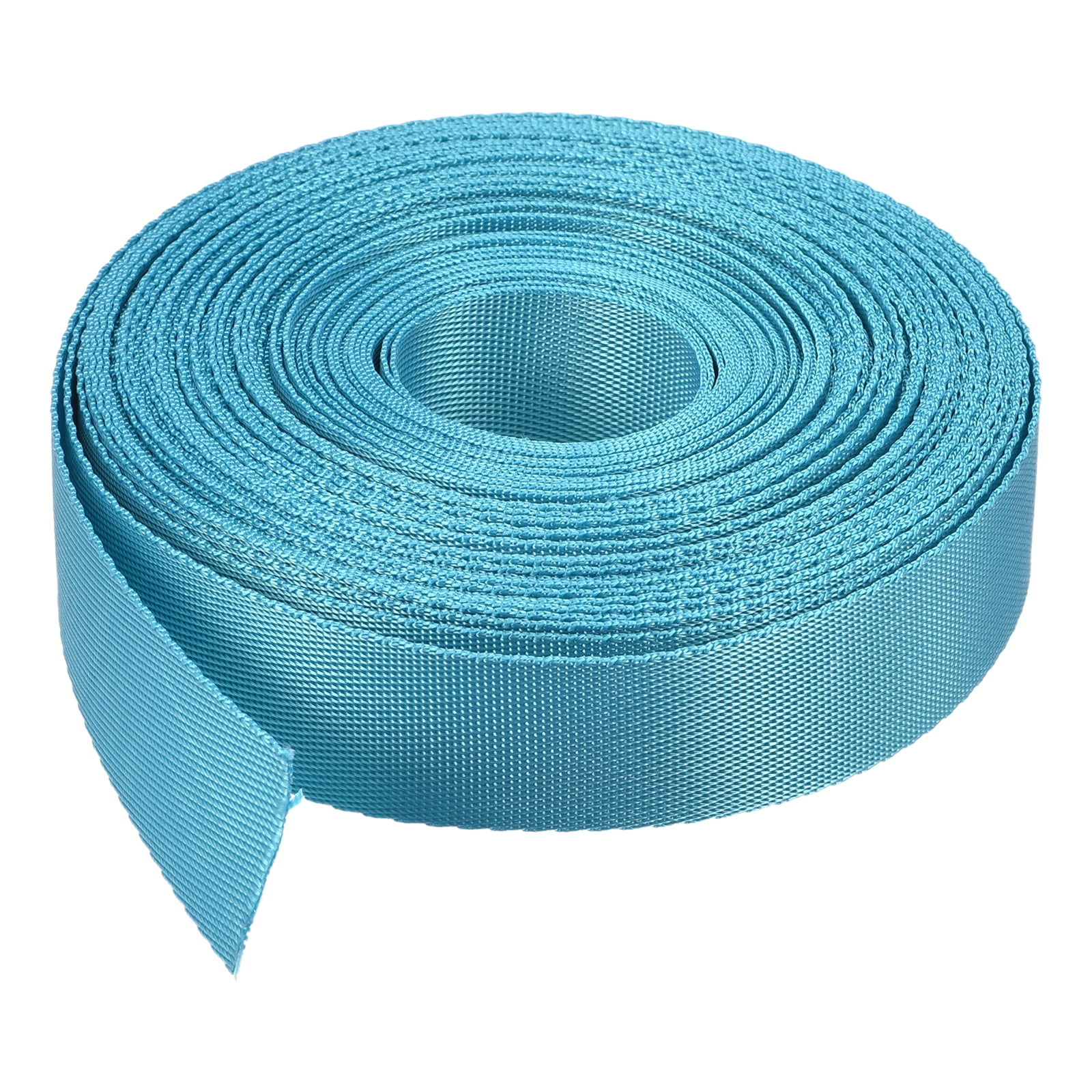 Uxcell Flat Nylon Webbing Strap 1 inch 15 Yards Lake Blue for Backpack ...