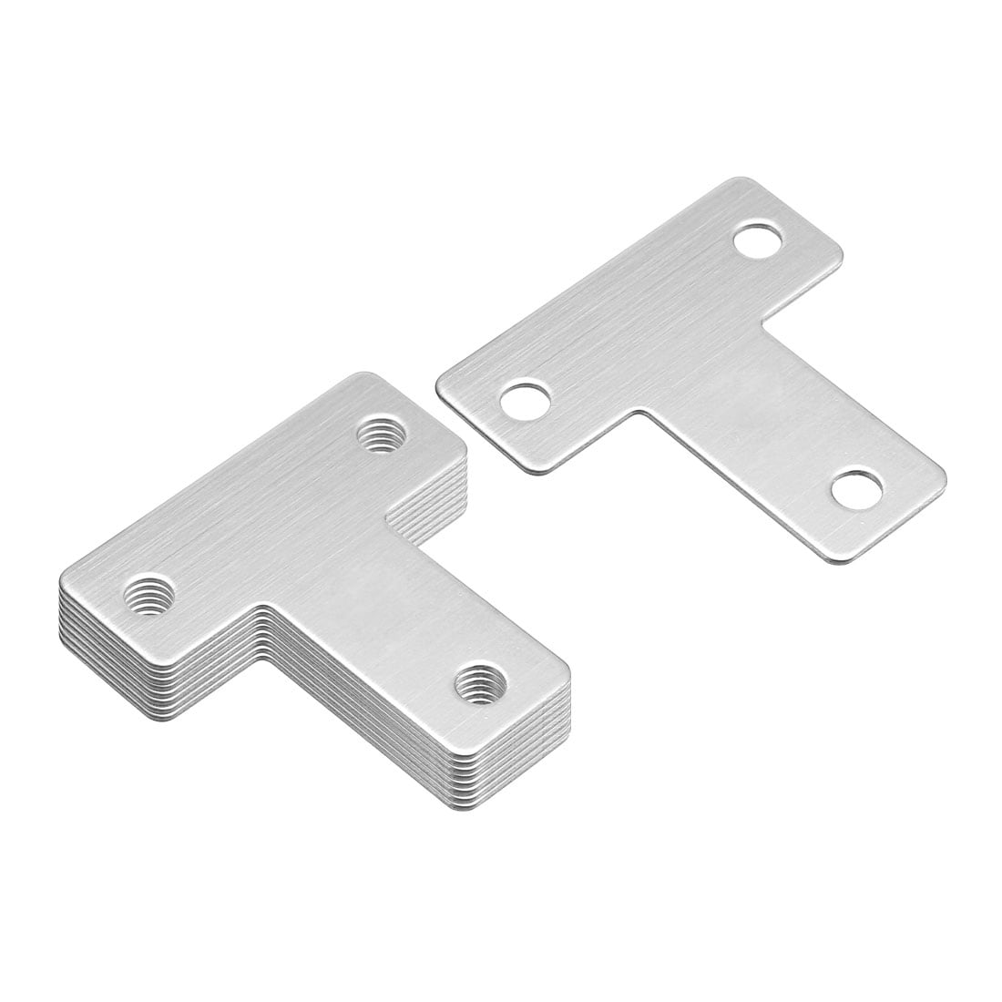 Uxcell Flat T Shape Repair Mending Plate 40mmx40mm Stainless steel ...