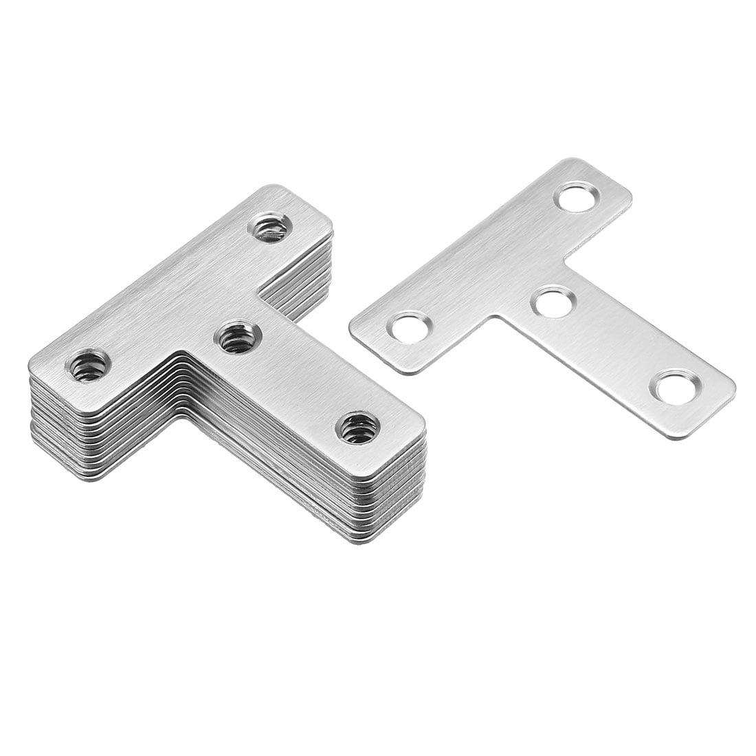 Uxcell Flat T Shape Repair Mending Plate, 50mmx50mm, Stainless steel ...