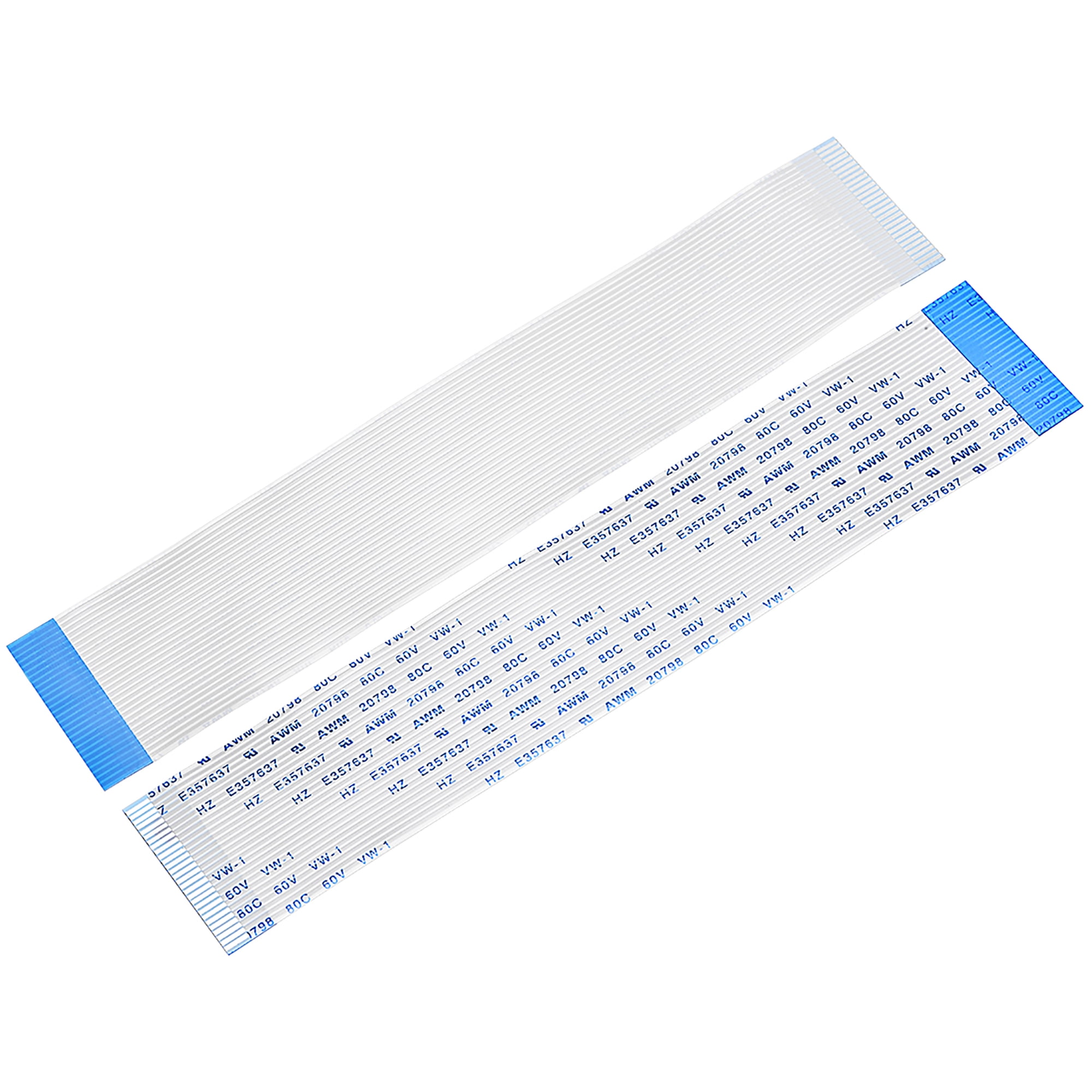 Uxcell Flexible Flat Cable 5.9'' 0.04'' Pitch 20 Pins FPC FFC Flexible ...