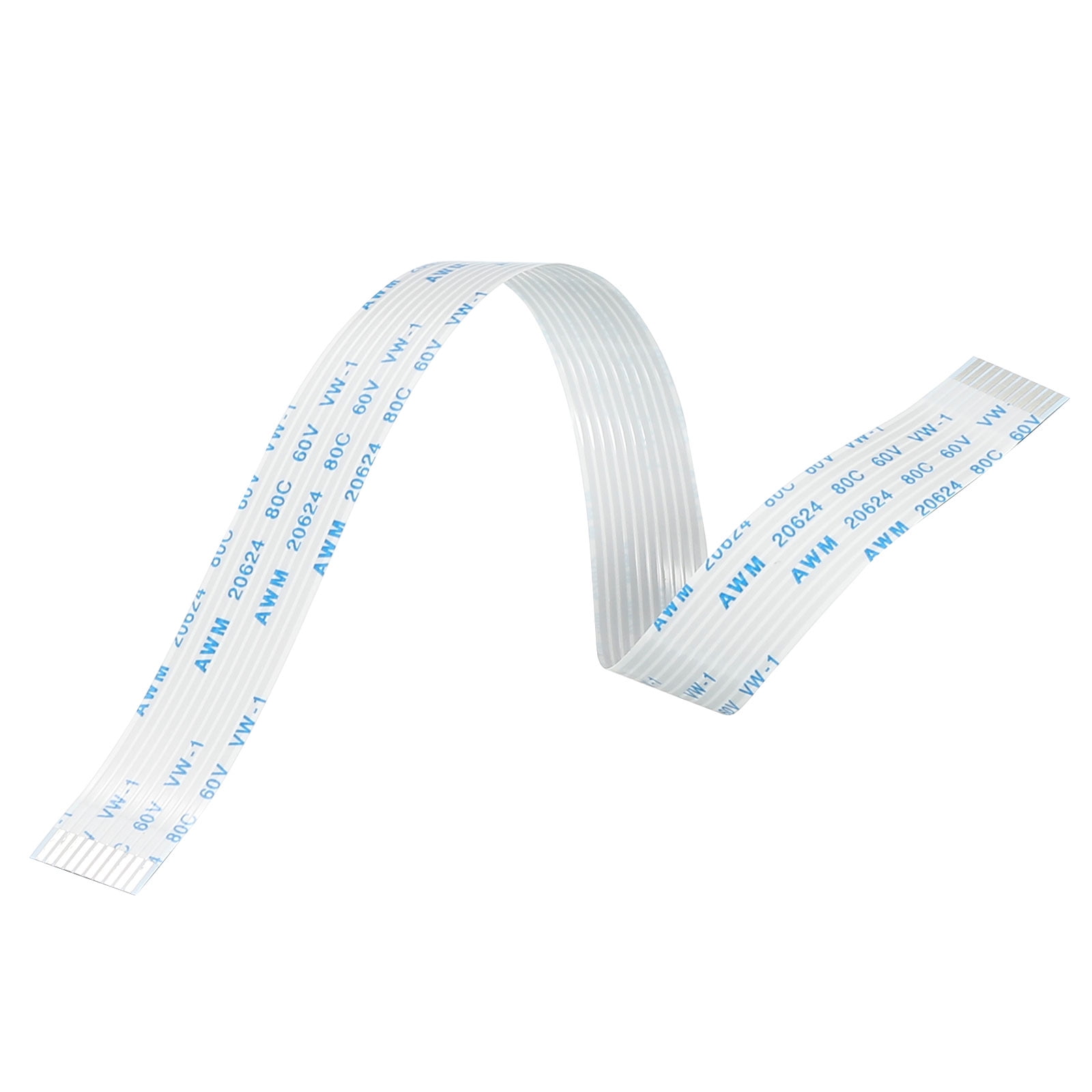 Uxcell Flexible Flat Cable Extension Cables 10 Pins 1.0mm Pitch 200mm A ...