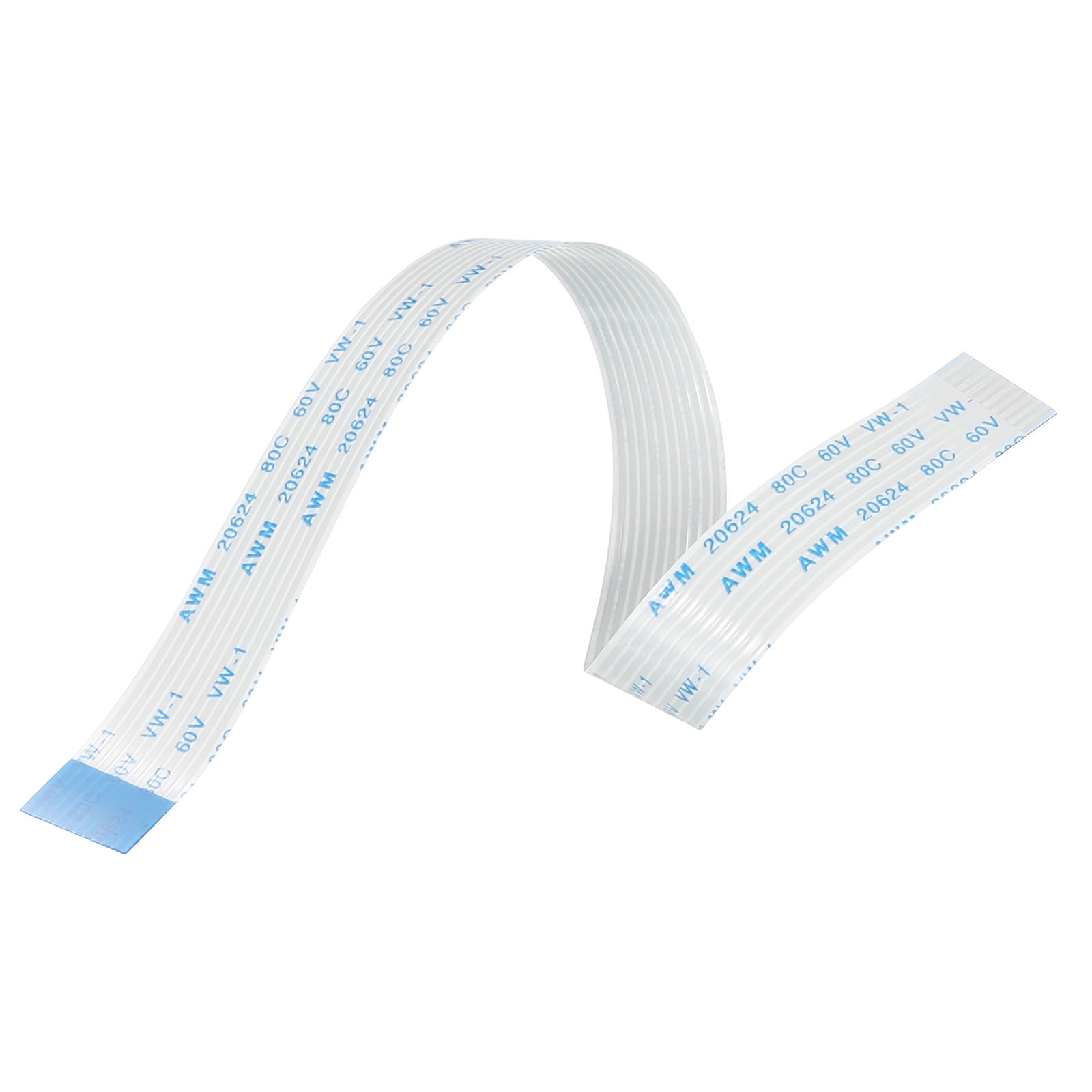 Uxcell Flexible Flat Cable Extension Cables 10 Pins 1.0mm Pitch 200mm B ...