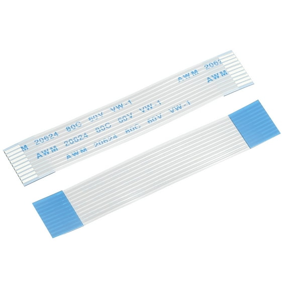 Uxcell Flexible Flat Cable Extension Cables 10 Pins 1.0mm Pitch 60mm A ...