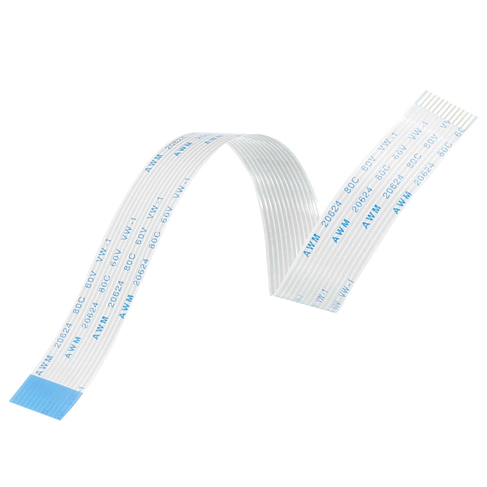 Uxcell Flexible Flat Cable Extension Cables 12 Pins 1.0mm Pitch 200mm B ...