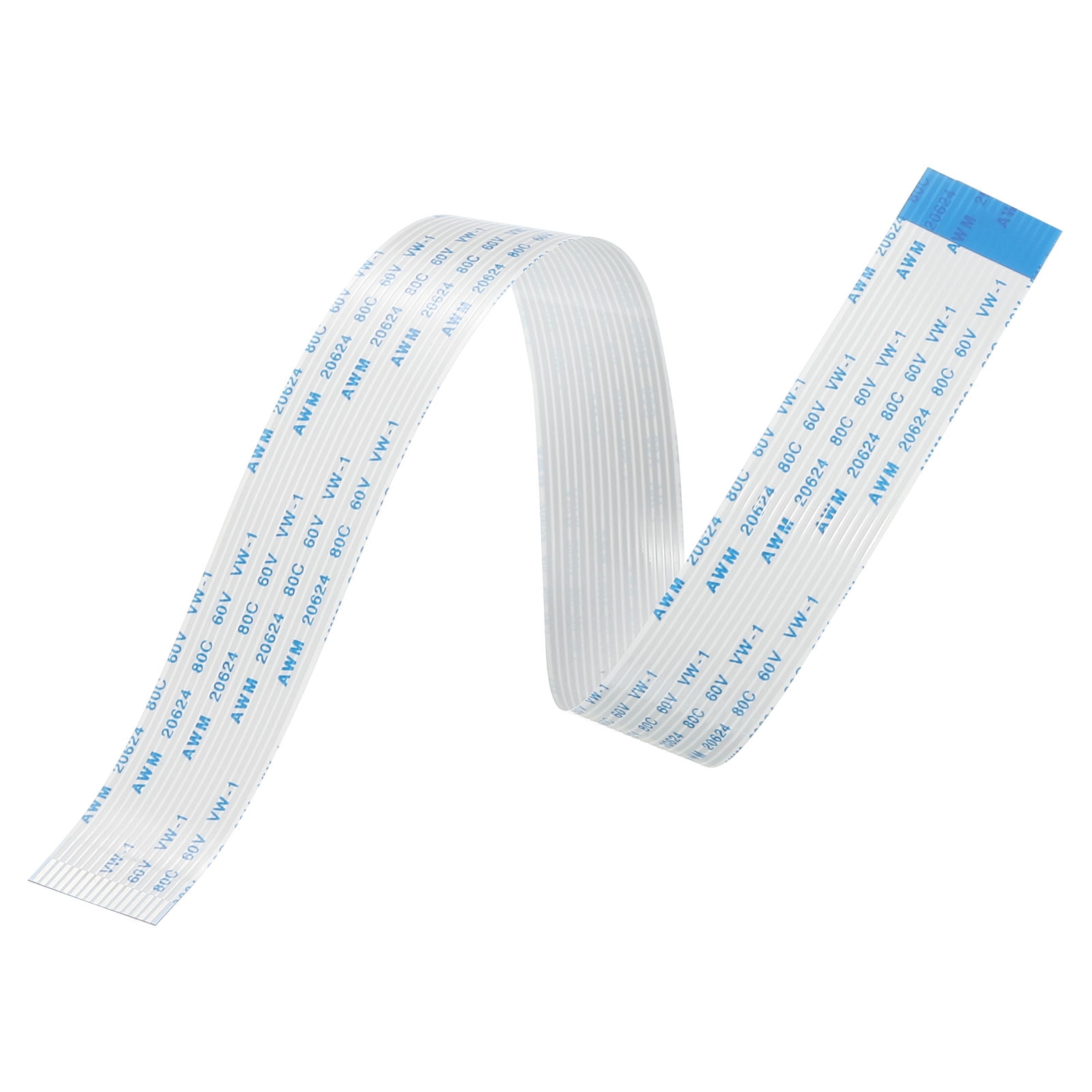 Uxcell Flexible Flat Cable Extension Cables 16 Pins 1.0mm Pitch 300mm B ...