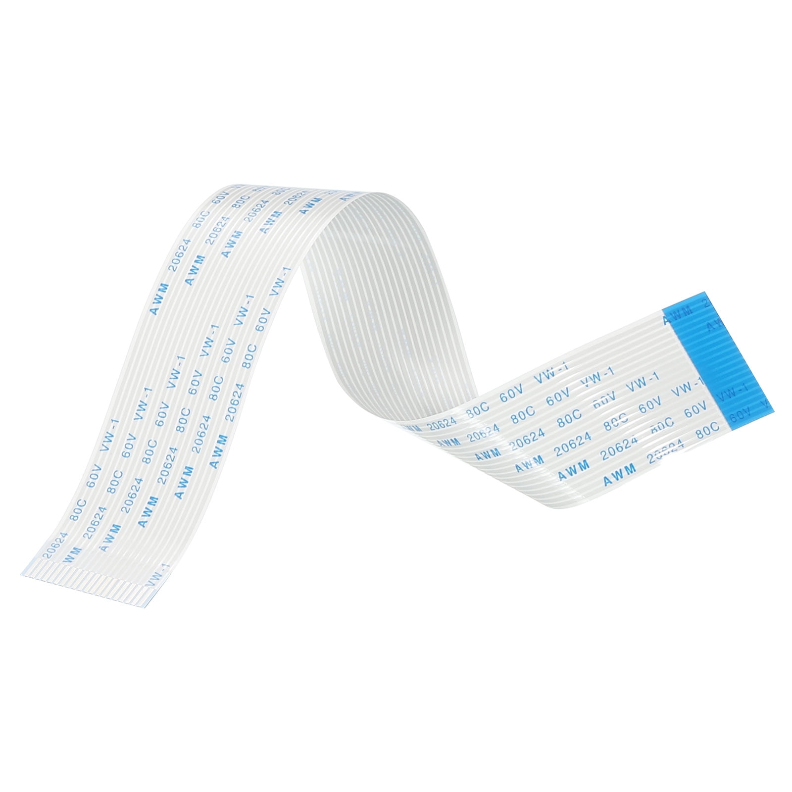 Uxcell Flexible Flat Cable Extension Cables 20 Pins 1.0mm Pitch 200mm B ...