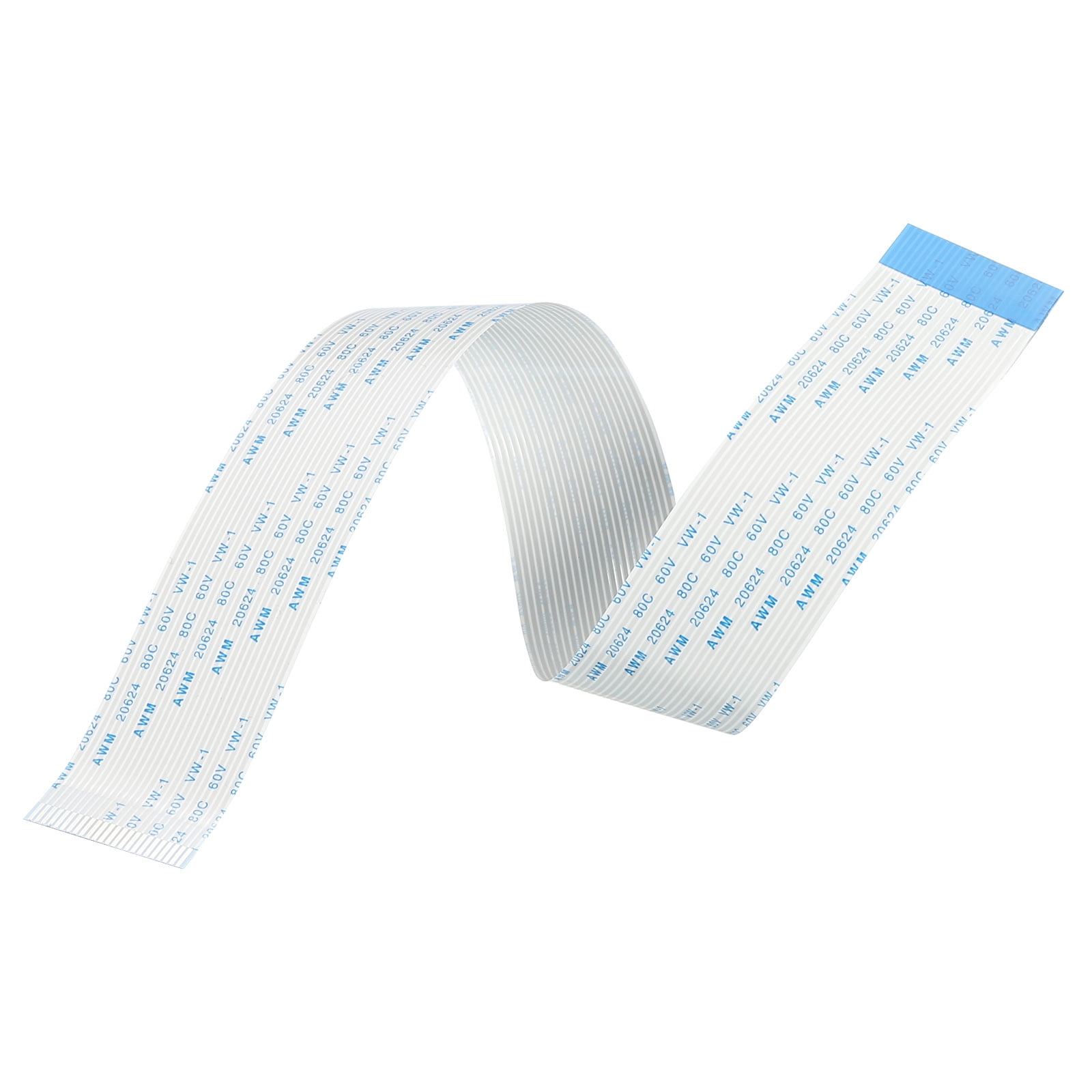 Uxcell Flexible Flat Cable Extension Cables 24 Pins 1.0mm Pitch 300mm B ...