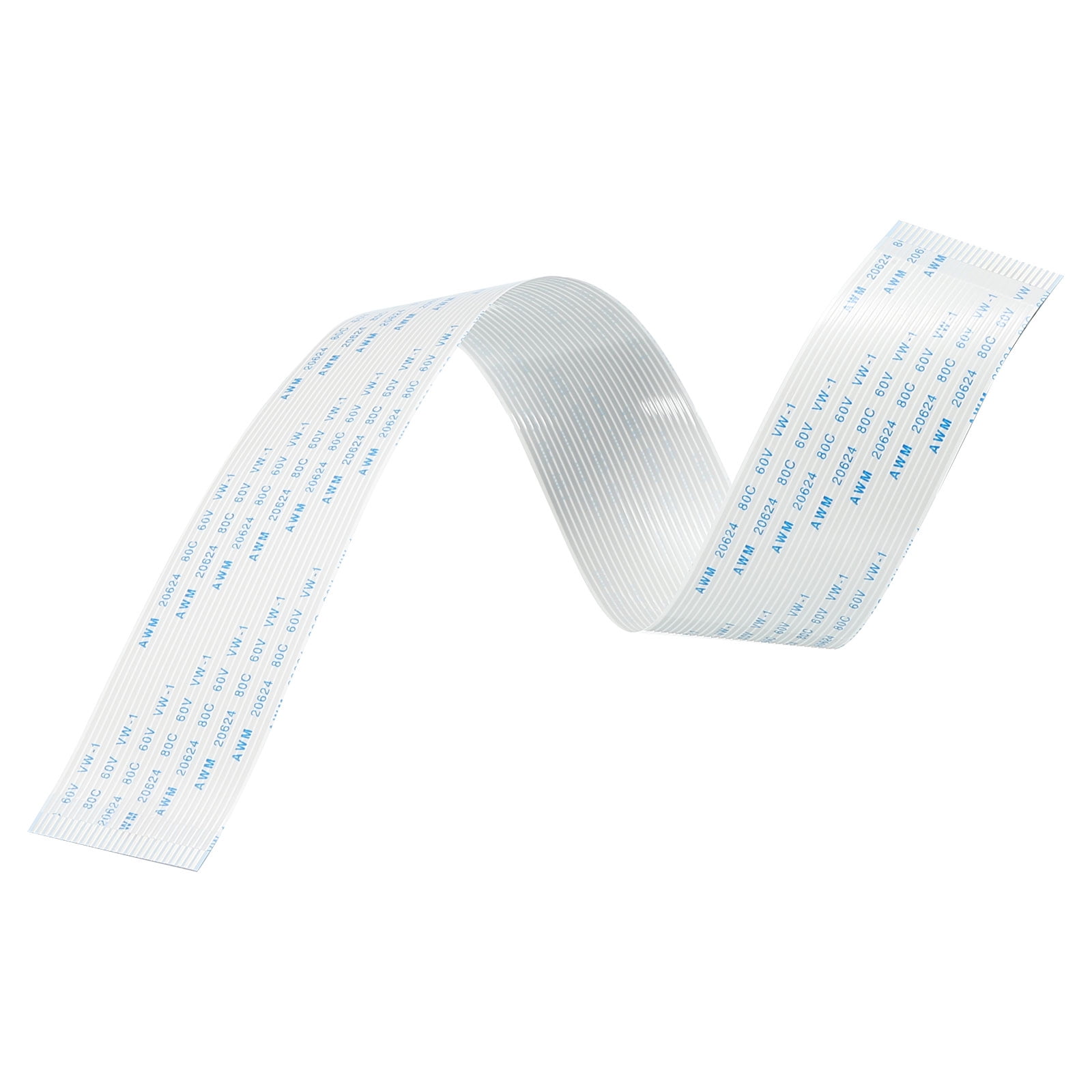 Uxcell Flexible Flat Cable Extension Cables 26 Pins 1.0mm Pitch 300mm A ...