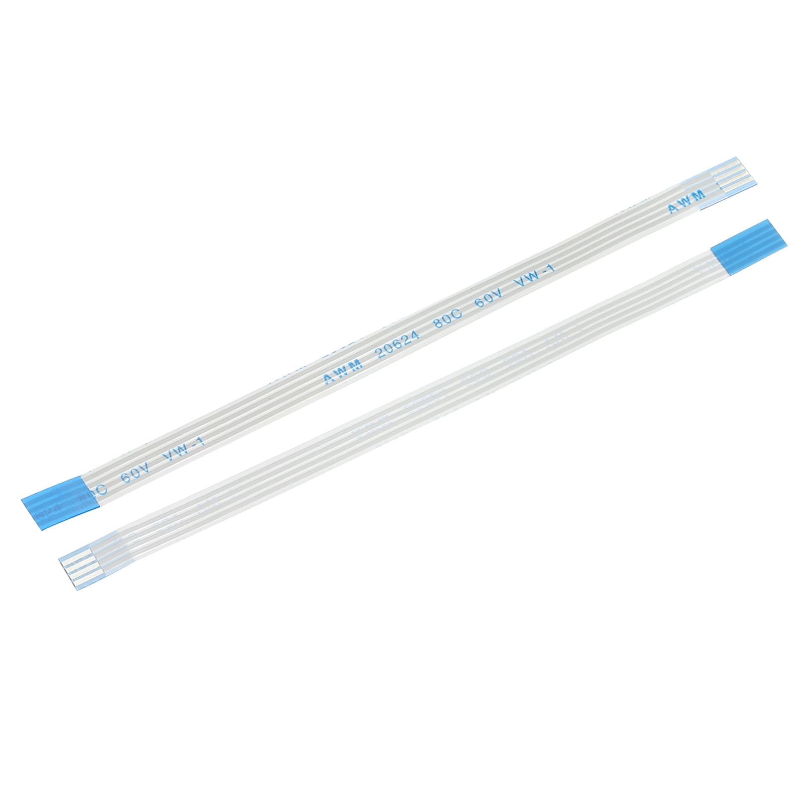 Uxcell Flexible Flat Cable Extension Cables 4 Pins 1.0mm Pitch 100mm B ...