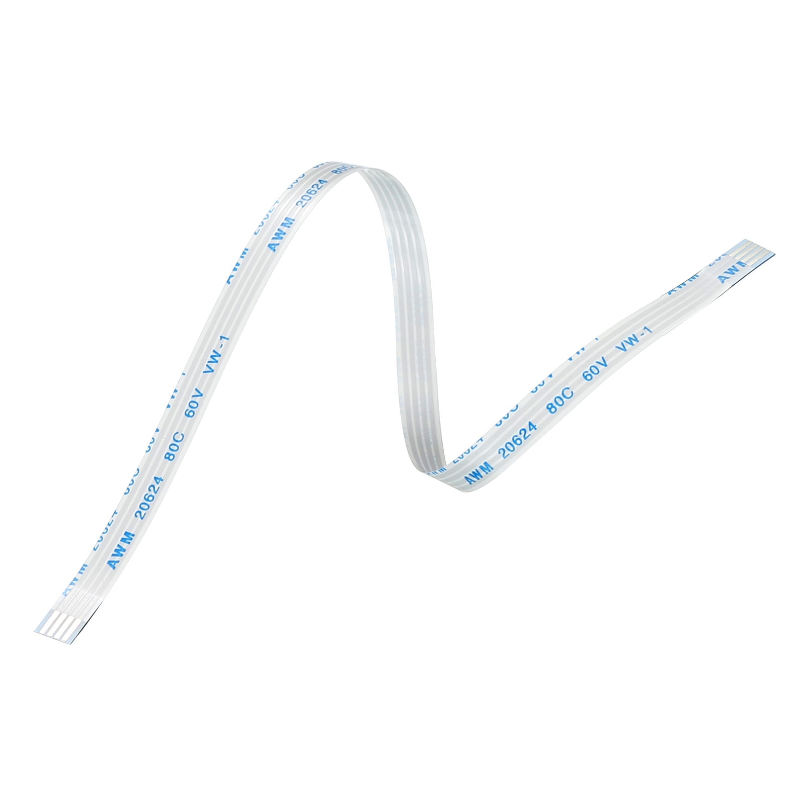 Uxcell Flexible Flat Cable Extension Cables 4 Pins 1.0mm Pitch 200mm A ...