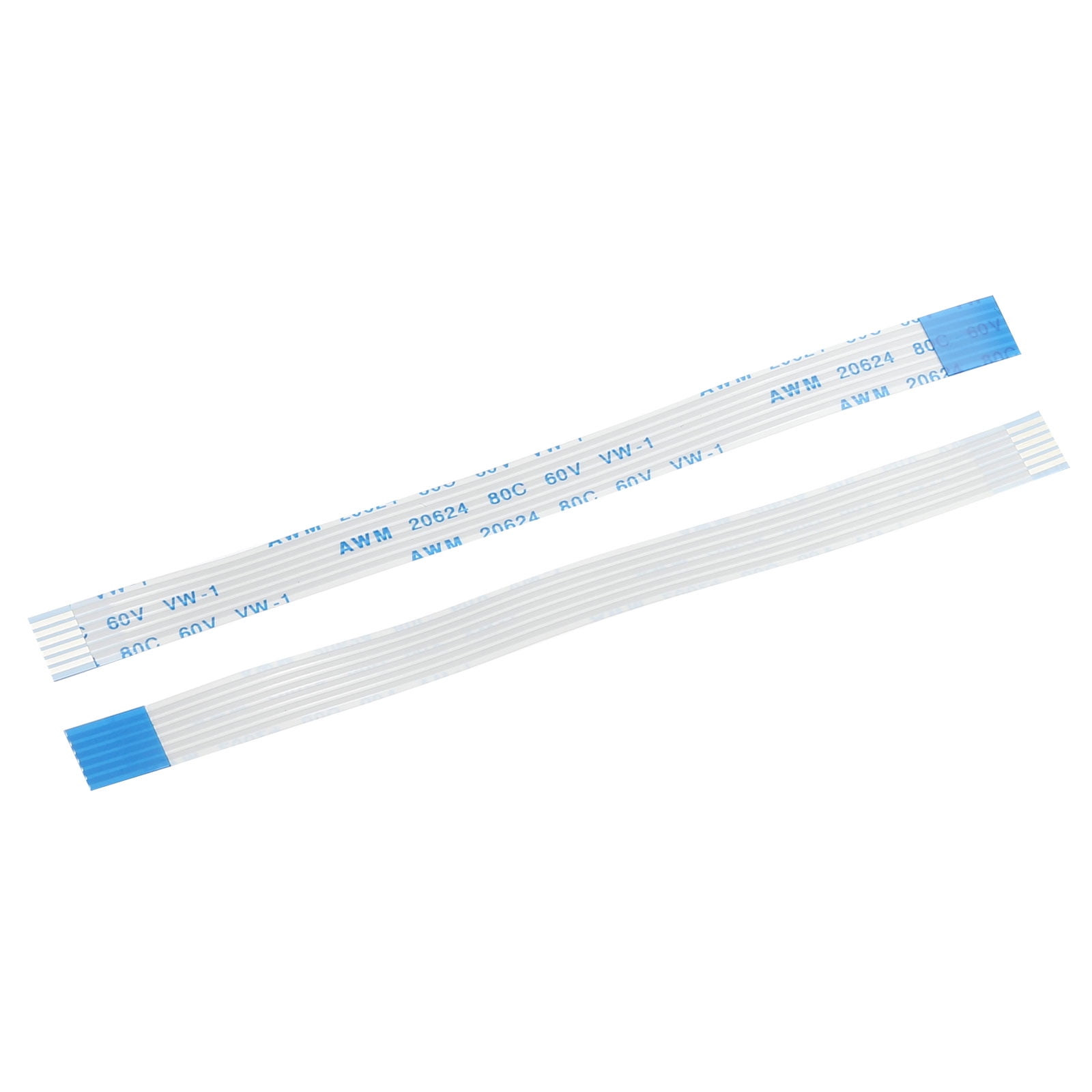 Uxcell Flexible Flat Cable Extension Cables 6 Pins 1.0mm Pitch 100mm B ...