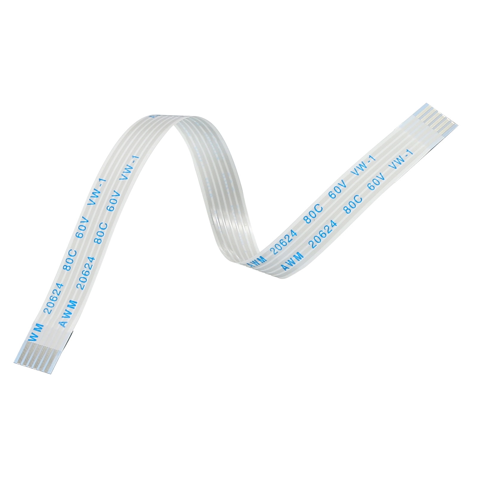 Uxcell Flexible Flat Cable Extension Cables 6 Pins 1.0mm Pitch 150mm A ...