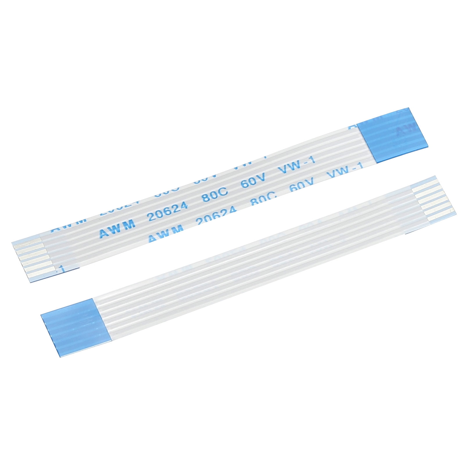 Uxcell Flexible Flat Cable Extension Cables 6 Pins 1.0mm Pitch 60mm B ...