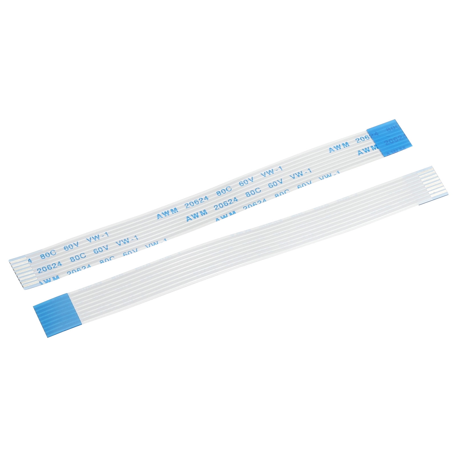 Uxcell Flexible Flat Cable Extension Cables 8 Pins 1.0mm Pitch 100mm B ...