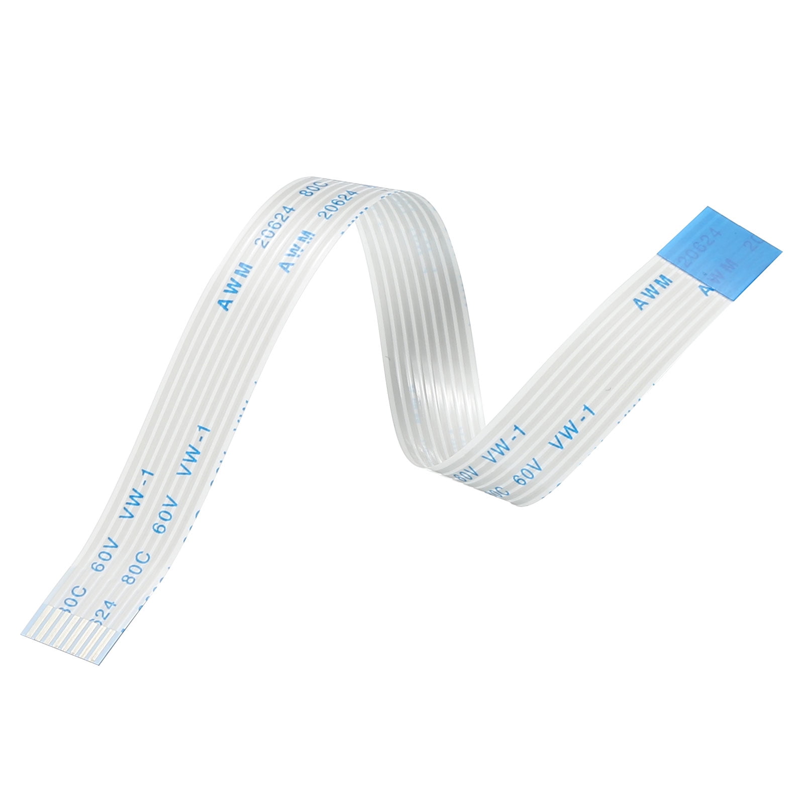 Uxcell Flexible Flat Cable Extension Cables 8 Pins 1.0mm Pitch 150mm B ...