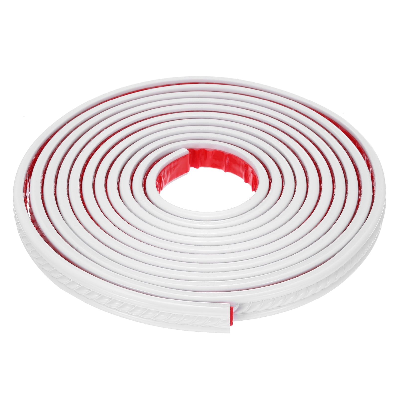 Uxcell Flexible PVC Baseboard Molding Trim, 0.79 Inch x 16.4 Feet ...