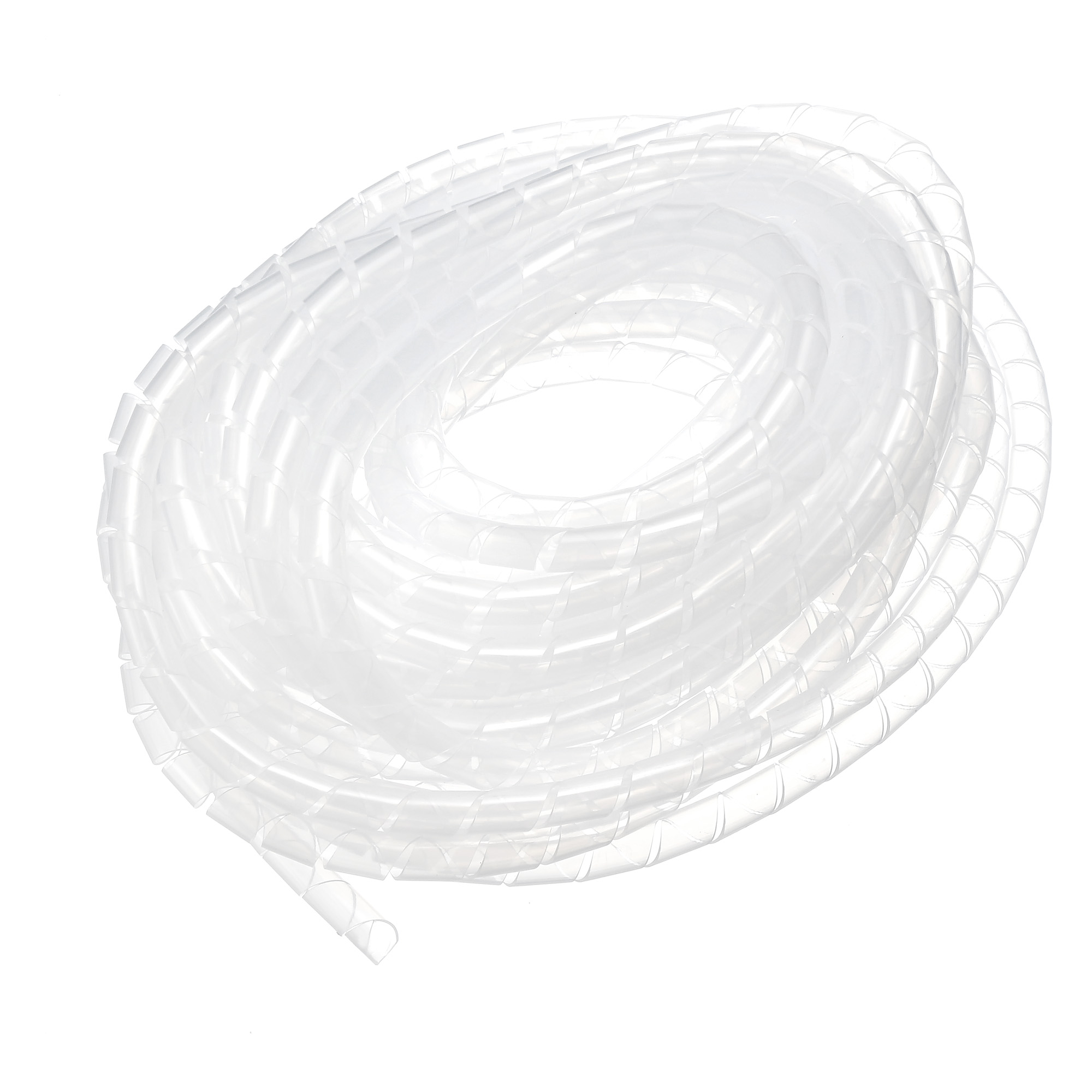 Uxcell Flexible Spiral Tube Cable Wire Wrap Manage Cord 75.4ft Long 0. ...