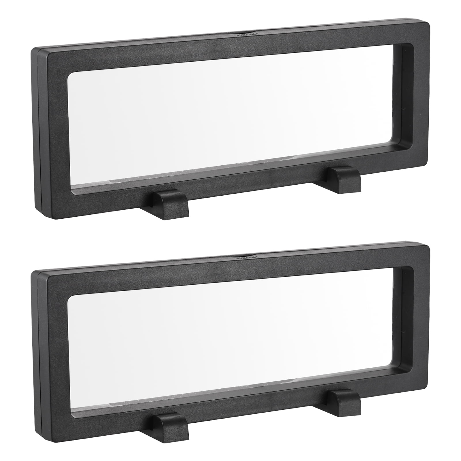 Uxcell Floating Thin Film Display Box with Base 23cm x 7cm x 2cm Black ...
