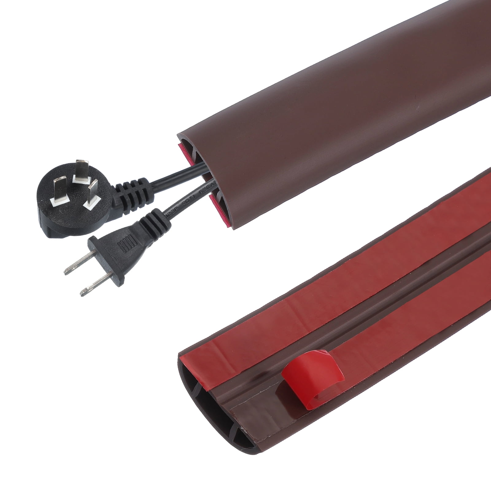 Uxcell Floor Cord Cover 3.3FT, Self Adhesive Cord Hider Floor Power ...