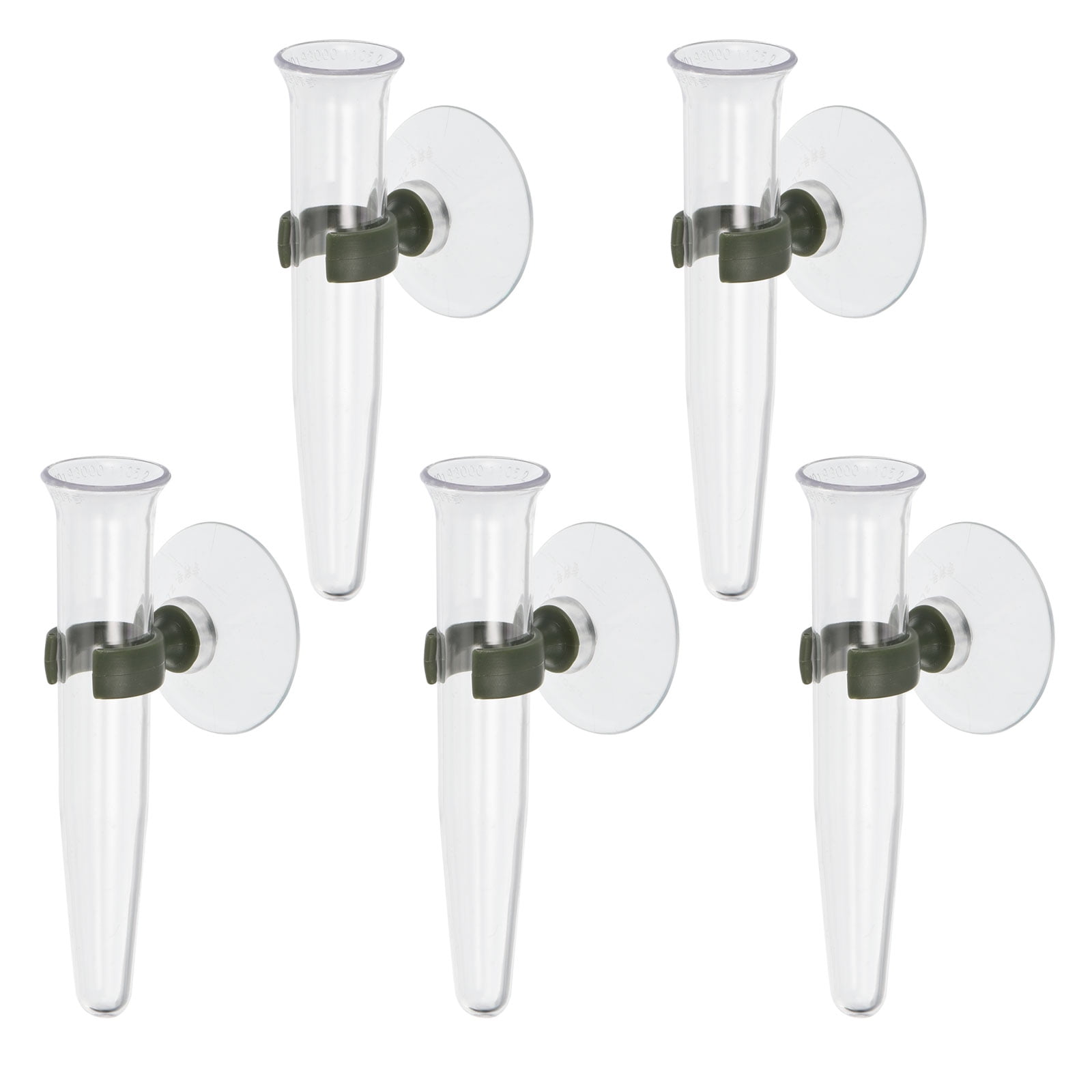 Uxcell Floral Water Tubes with Suction Cup, 5 Pcs 0.6" ID 4" Plastic ...