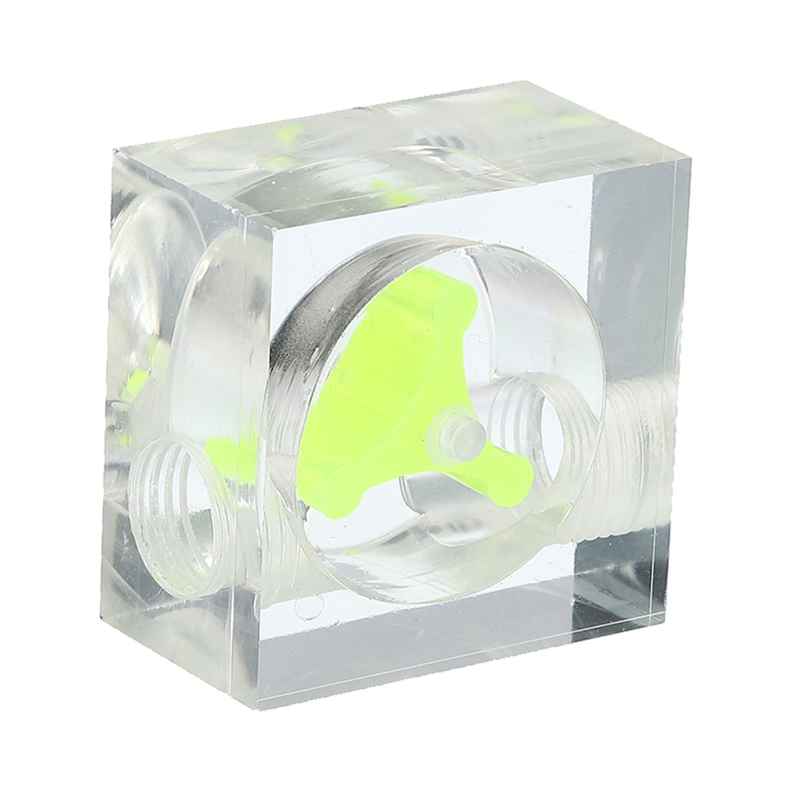 Uxcell Flow Indicator, Acrylic Water Cooling Monitoring Green Square G1 ...