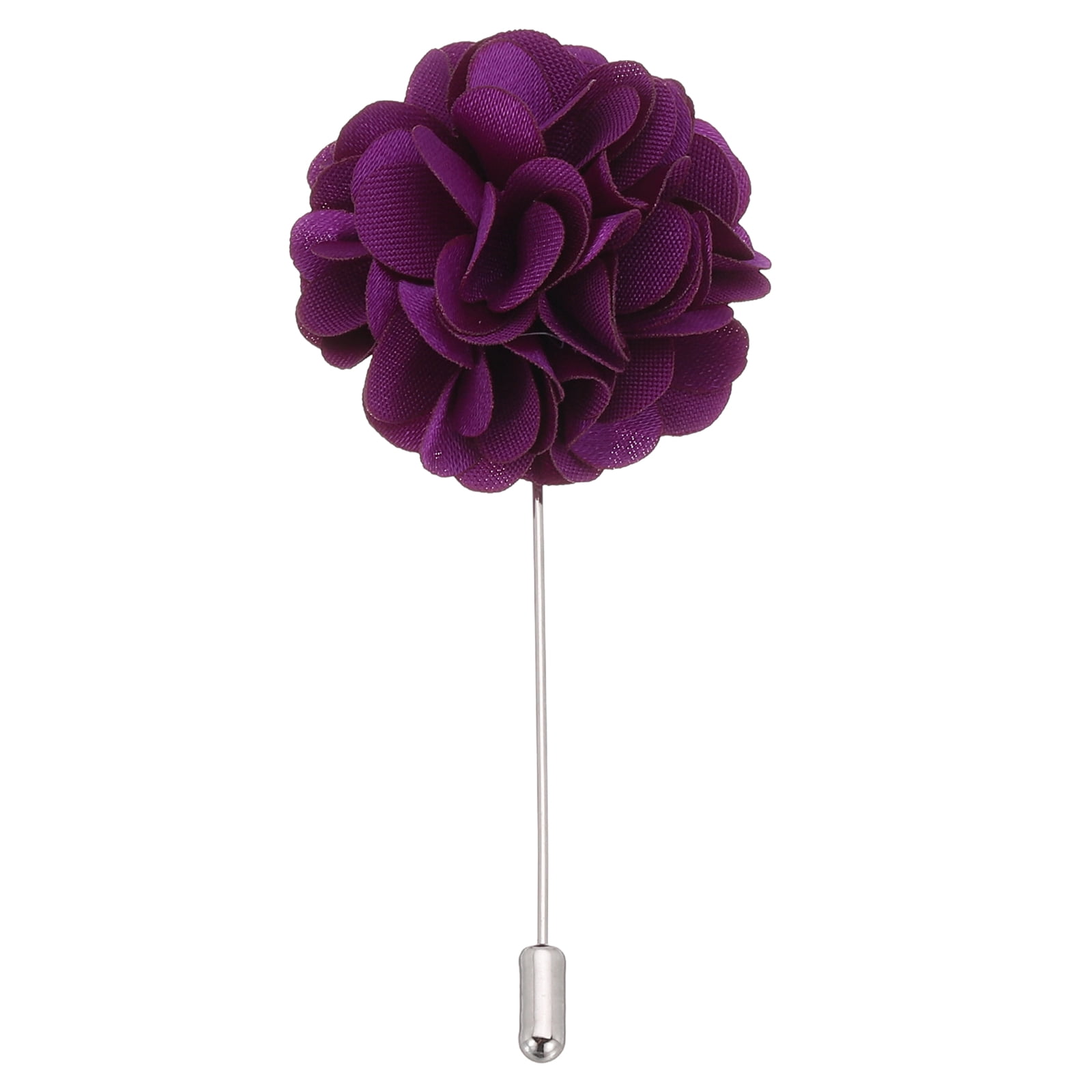 Uxcell Flower Boutonnieres Pin, 1 Pcs Lapel Pin for Men Camellia Flower ...
