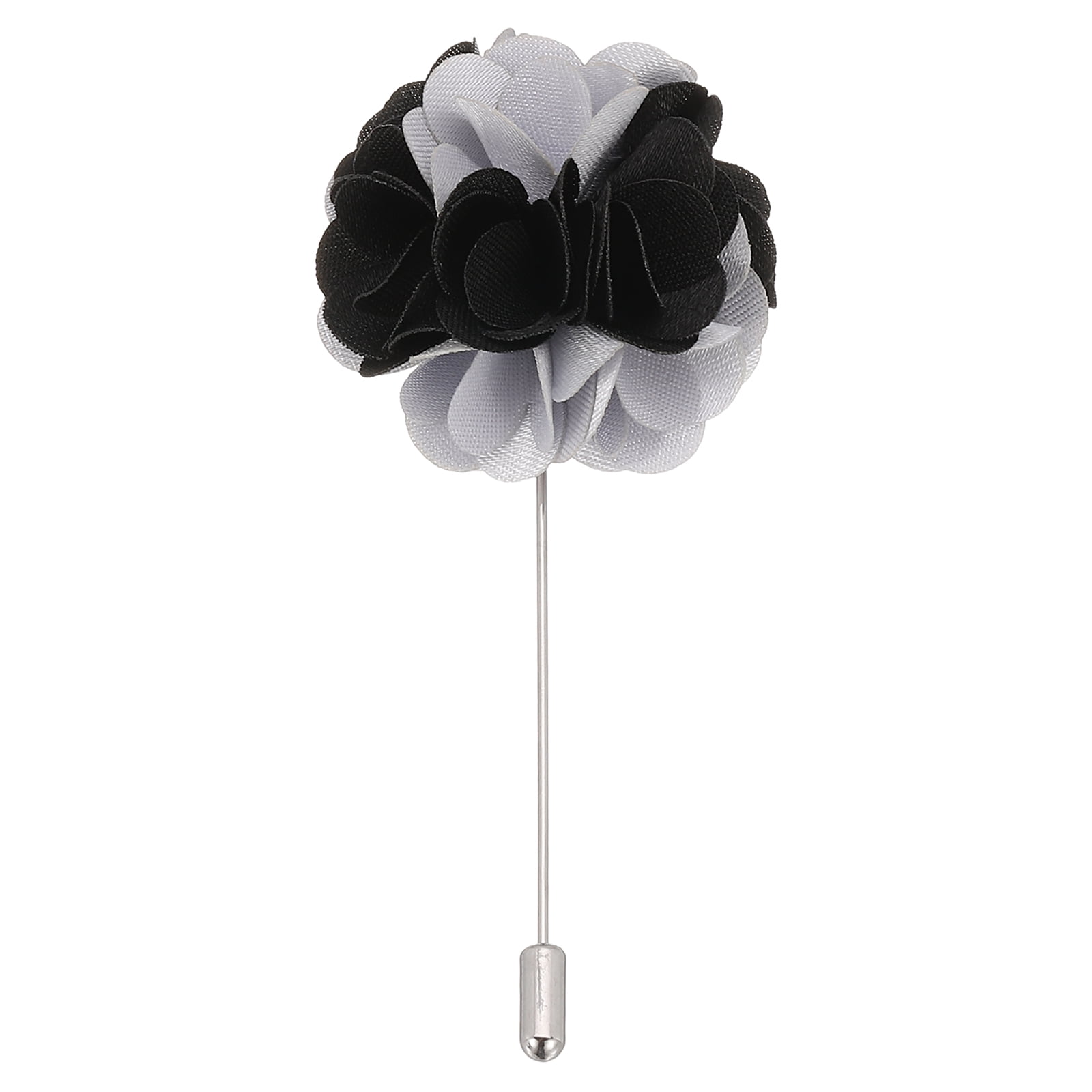 Uxcell Flower Boutonnieres Pin, 2 Pcs Lapel Pin for Men Camellia Flower ...