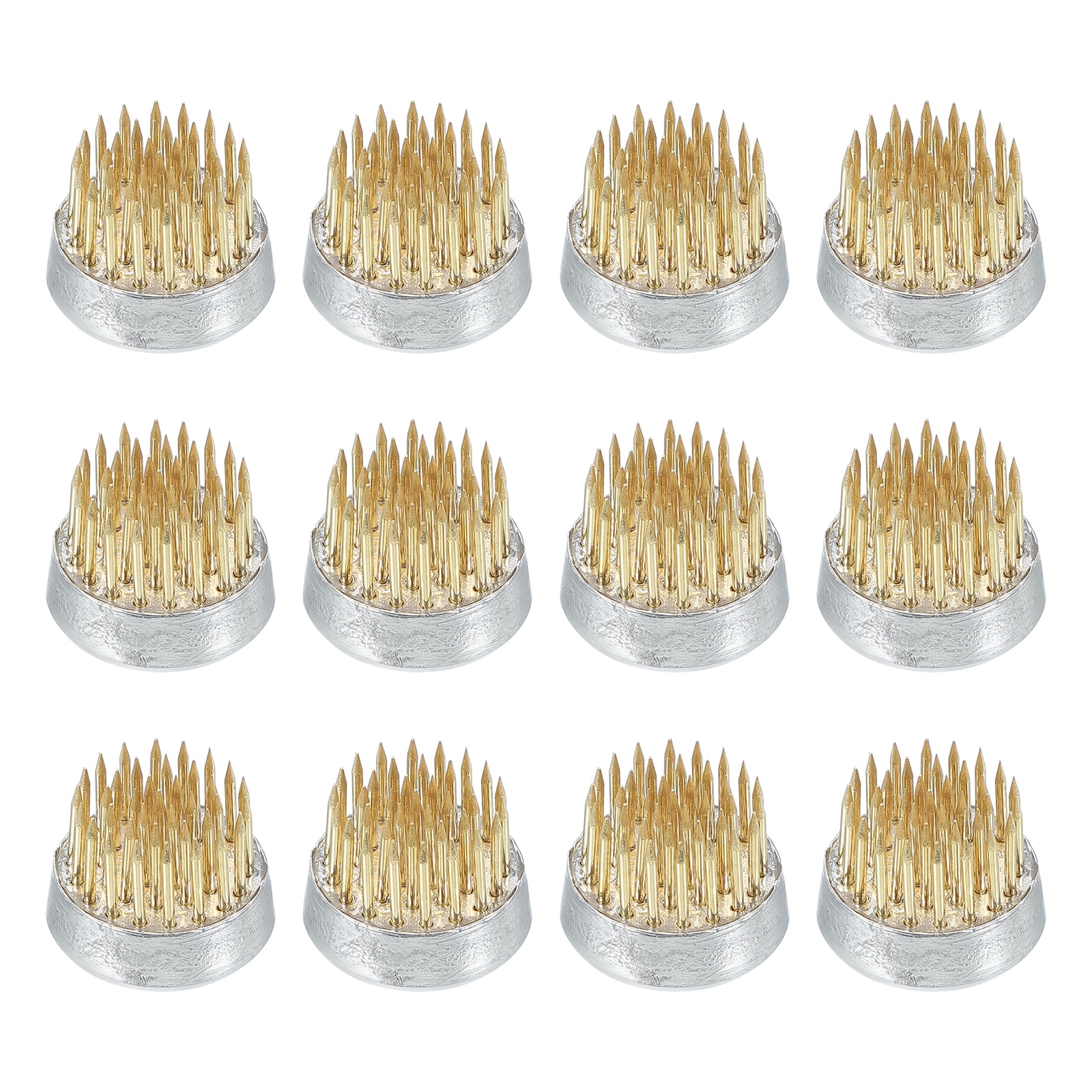 Uxcell Flower Frog Brass Flower Arrangement Holders Round Floral Pin ...