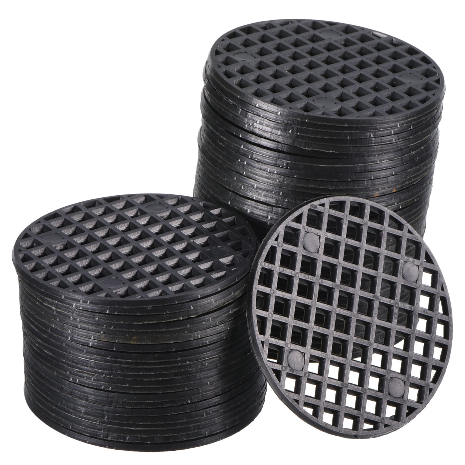 Uxcell Flower Pot Hole Mesh Pad, 60Pcs 1.8" Round Bonsai Drainage Mesh ...