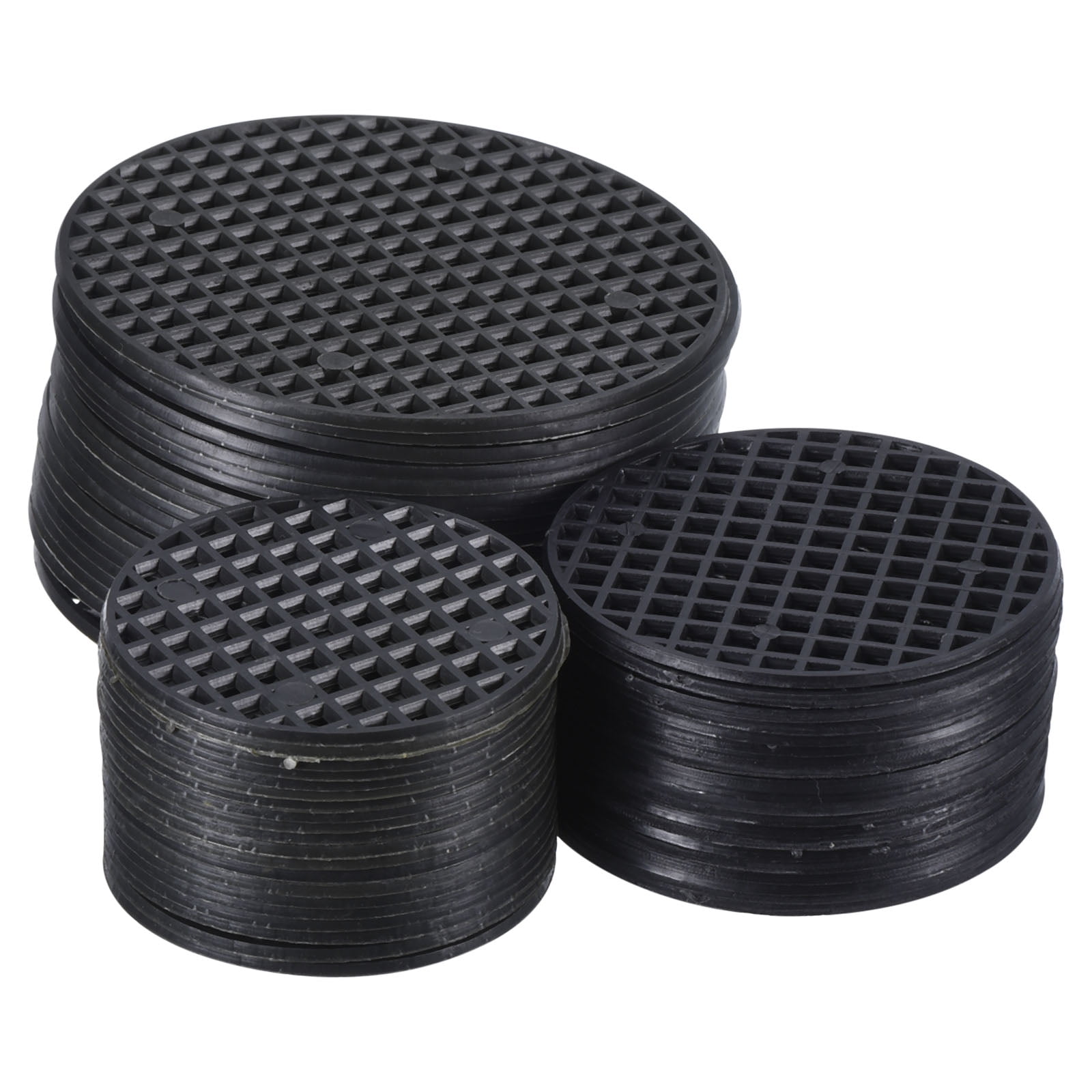 Uxcell Flower Pot Hole Mesh Pad, 60Pcs 3 Sizes Round Bonsai Drainage ...