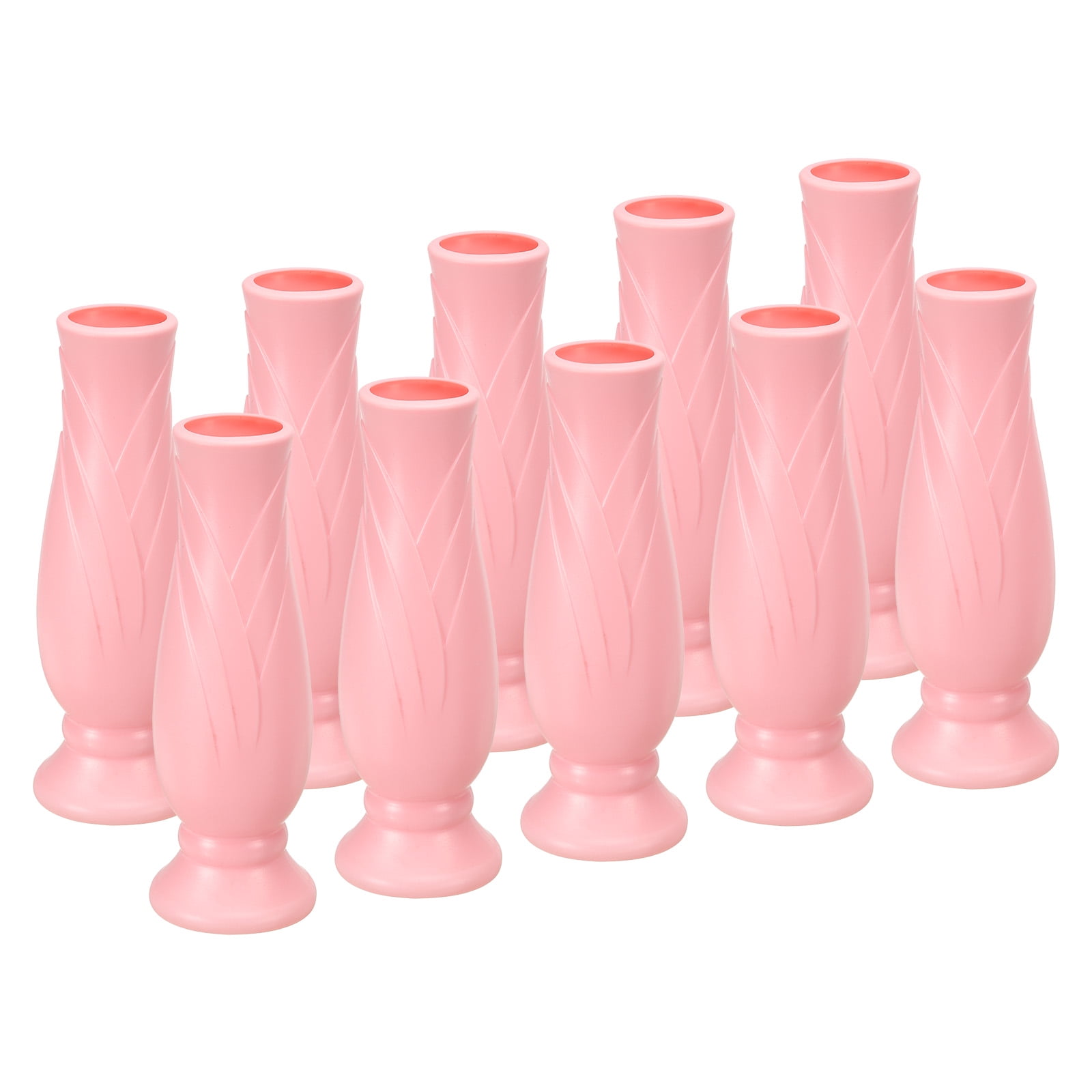 Uxcell Flower Vase, 10 Pack Plastic Bud Vase Tall Floral Vases for Home ...