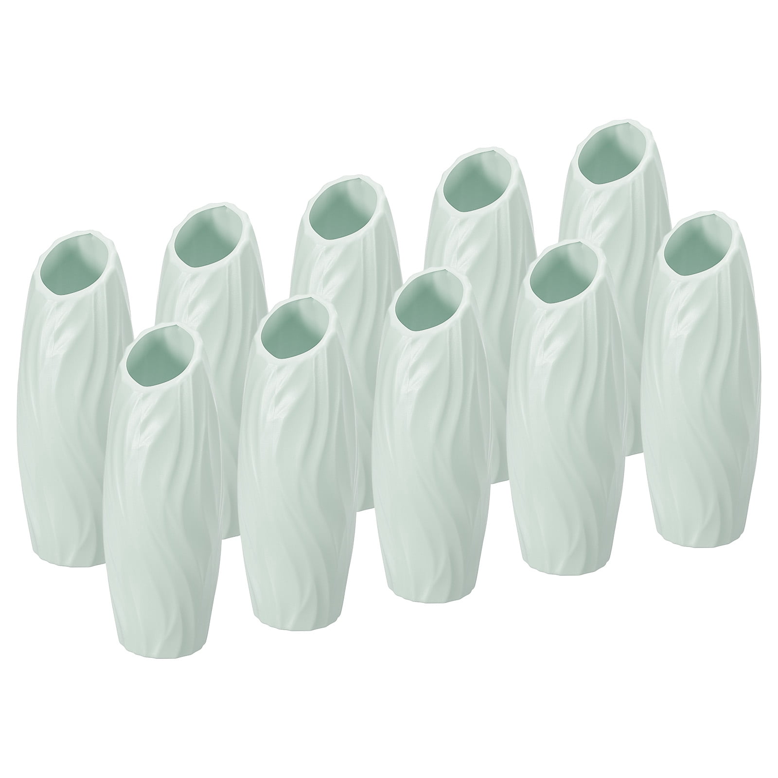 Uxcell Flower Vase, 10 Pack Plastic Vase Small Tall Floral Vase for ...