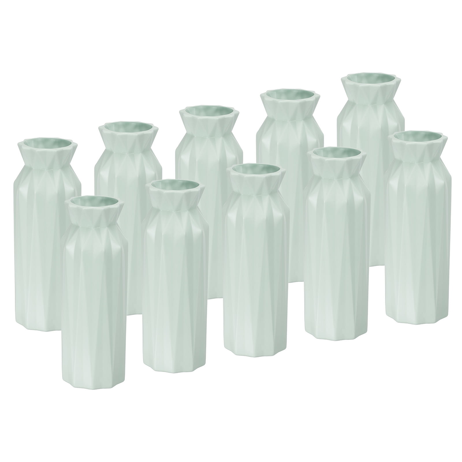 Uxcell Flower Vase, 10 Pack Plastic Vase Small Tall Floral Vases for ...