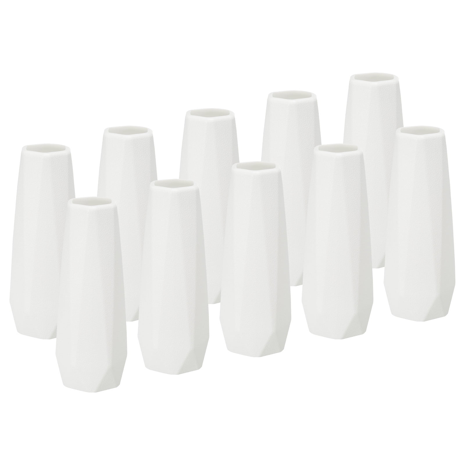 Uxcell Flower Vase, 10 Pack Plastic Vase Unbreakable Bud Vases for Home ...