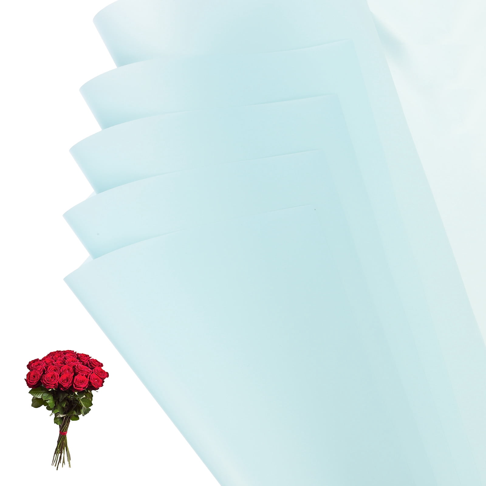 Uxcell Flower Wrapping Paper Iridescent Double Sided Florist Bouquet ...