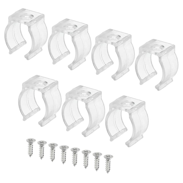 Uxcell Fluorescent Tube Light Fixture Lamp Bracket Holder Plastic T5 U ...