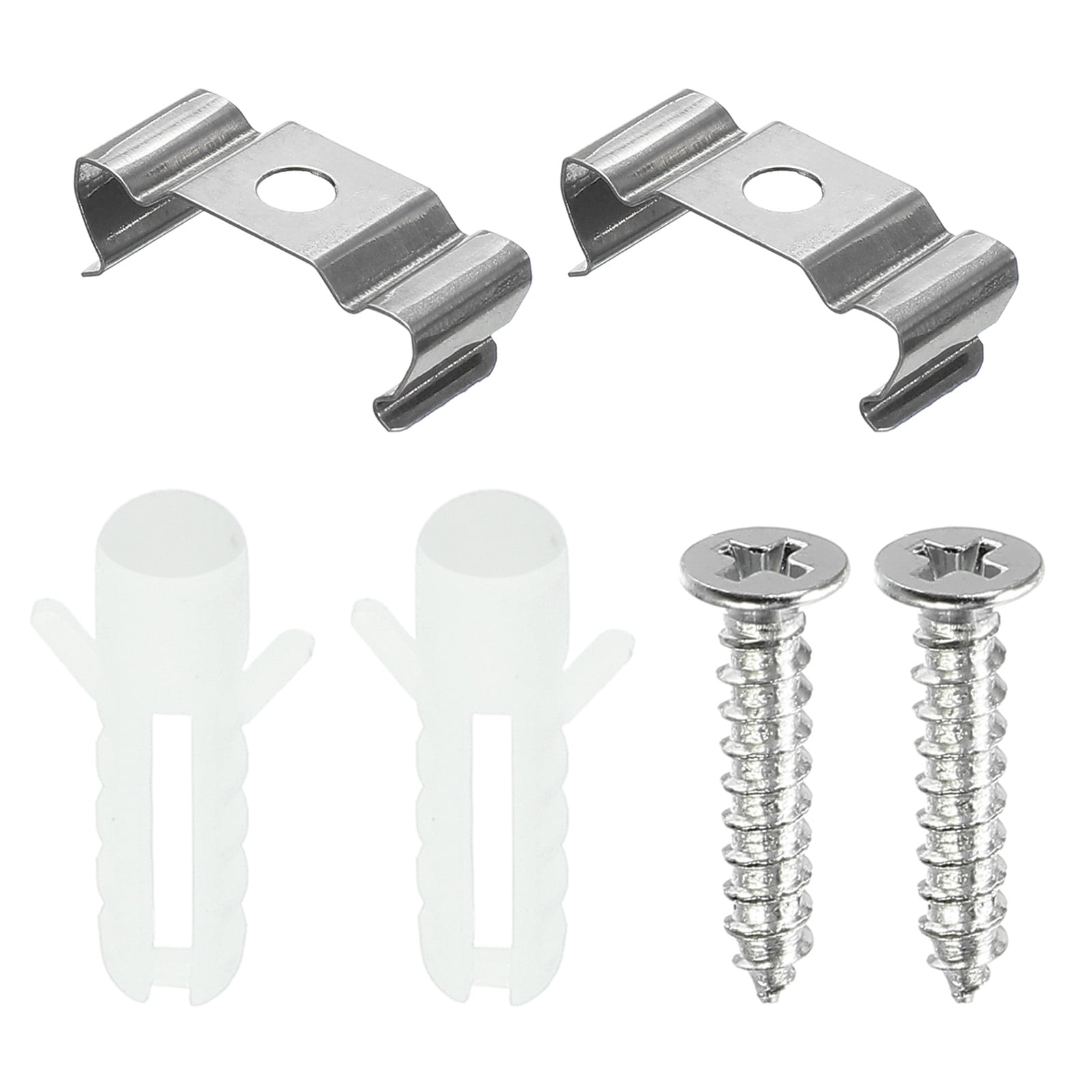 Uxcell Fluorescent Tube Light Fixture Lamp Bracket Holder T4 U Clip Kit ...
