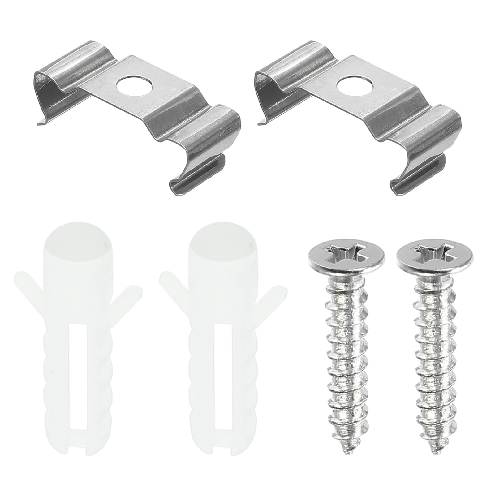 Uxcell Fluorescent Tube Light Fixture Lamp Bracket Holder T5 U Clip Kit ...