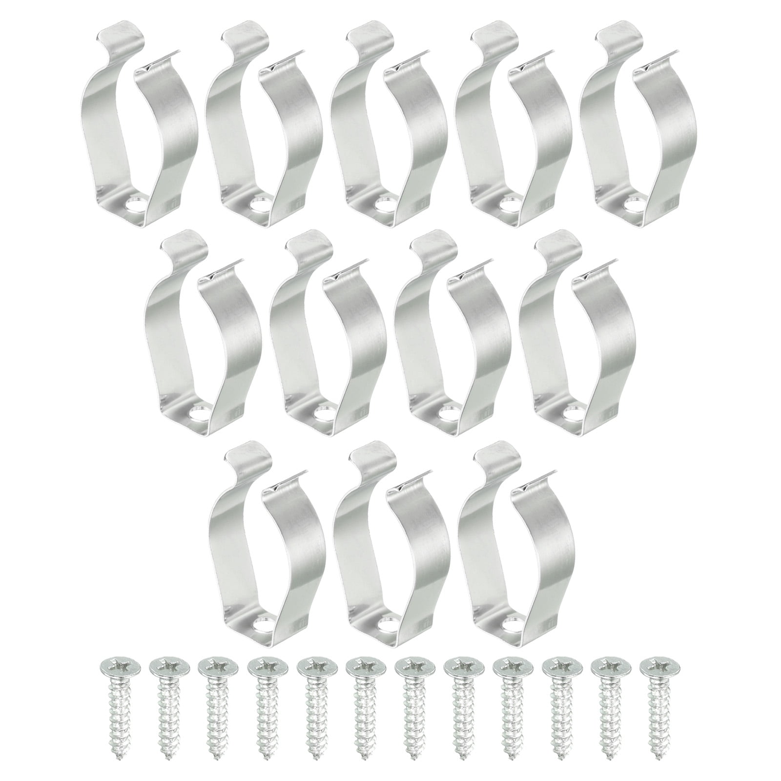 Uxcell Fluorescent Tube Light Fixture Screws Lamp Bracket Holder Steel ...