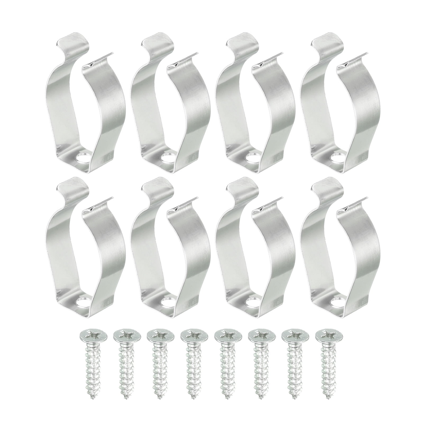 Uxcell Fluorescent Tube Light Fixture Screws Lamp Bracket Holder Steel ...