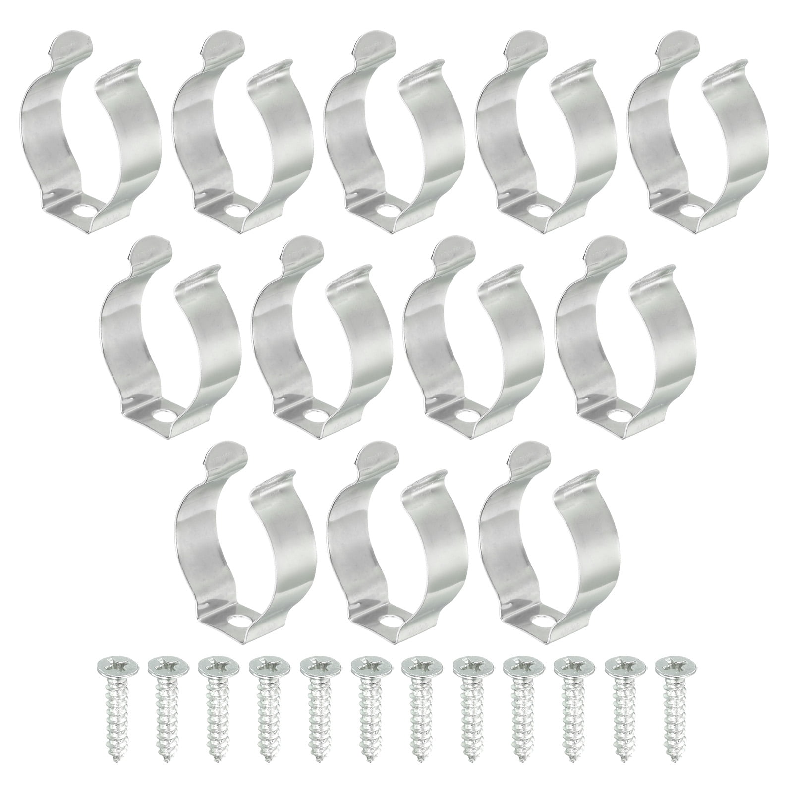 Uxcell Fluorescent Tube Light Fixture Screws Lamp Bracket Holder Steel ...