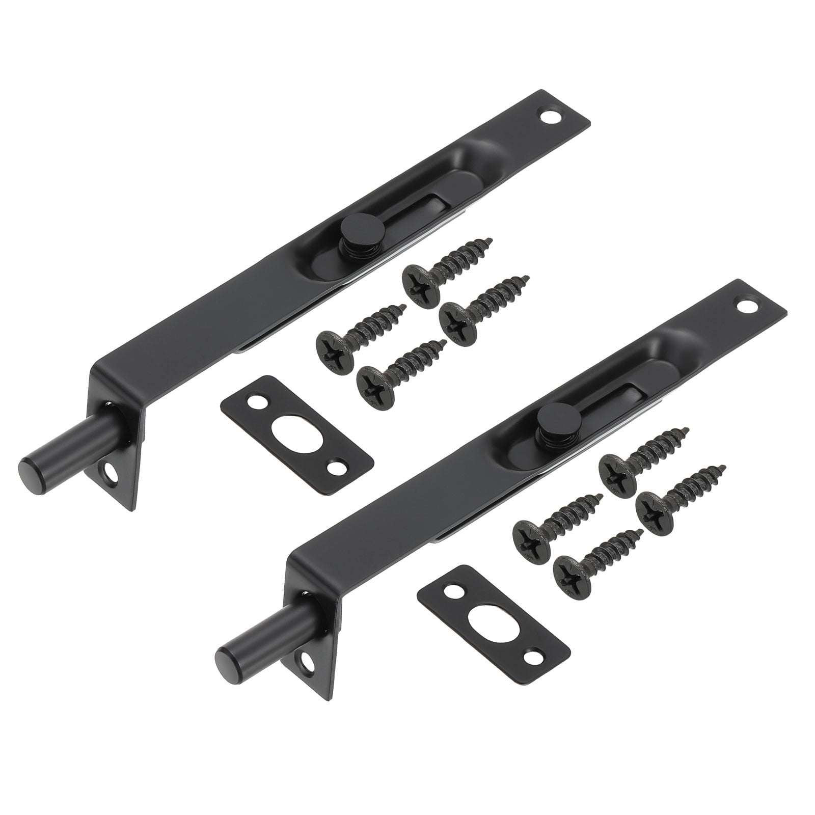 Uxcell Flush Bolt 6" x 0.71", Stainless Steel French Door Lock for Wood ...