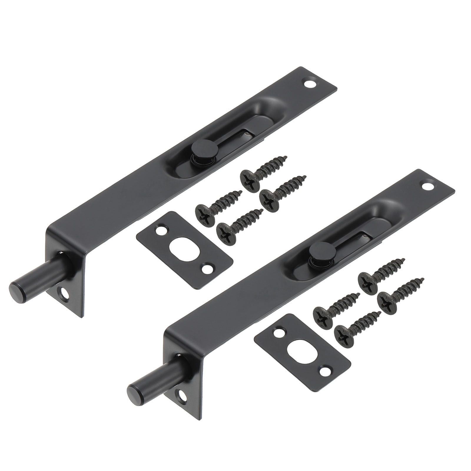 Uxcell Flush Bolt 6" x 0.87", Stainless Steel French Door Lock for Wood ...