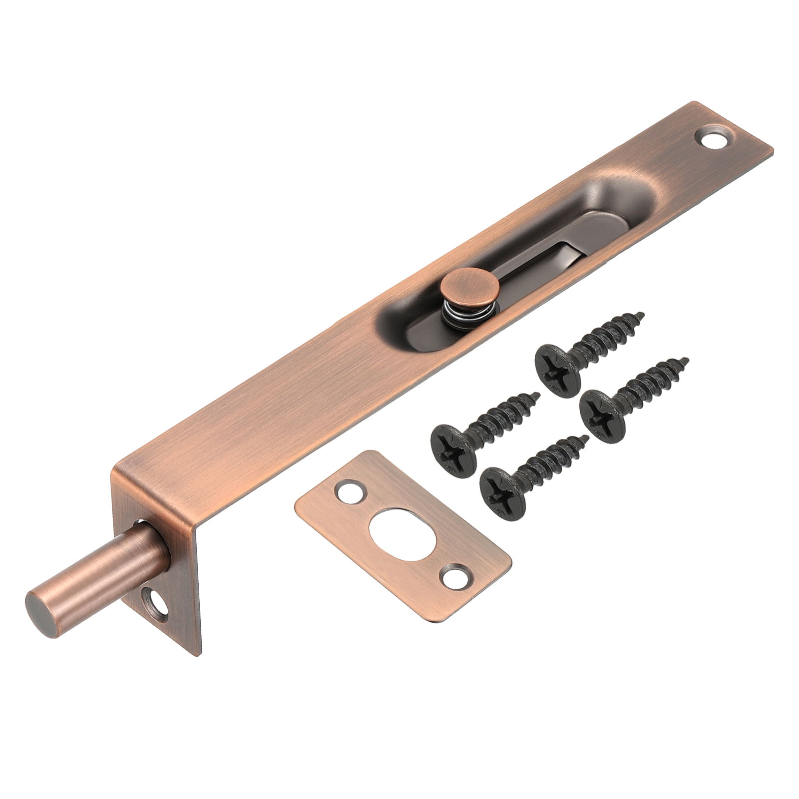 Uxcell Flush Bolt 6" x 0.87", Stainless Steel French Door Lock for Wood ...