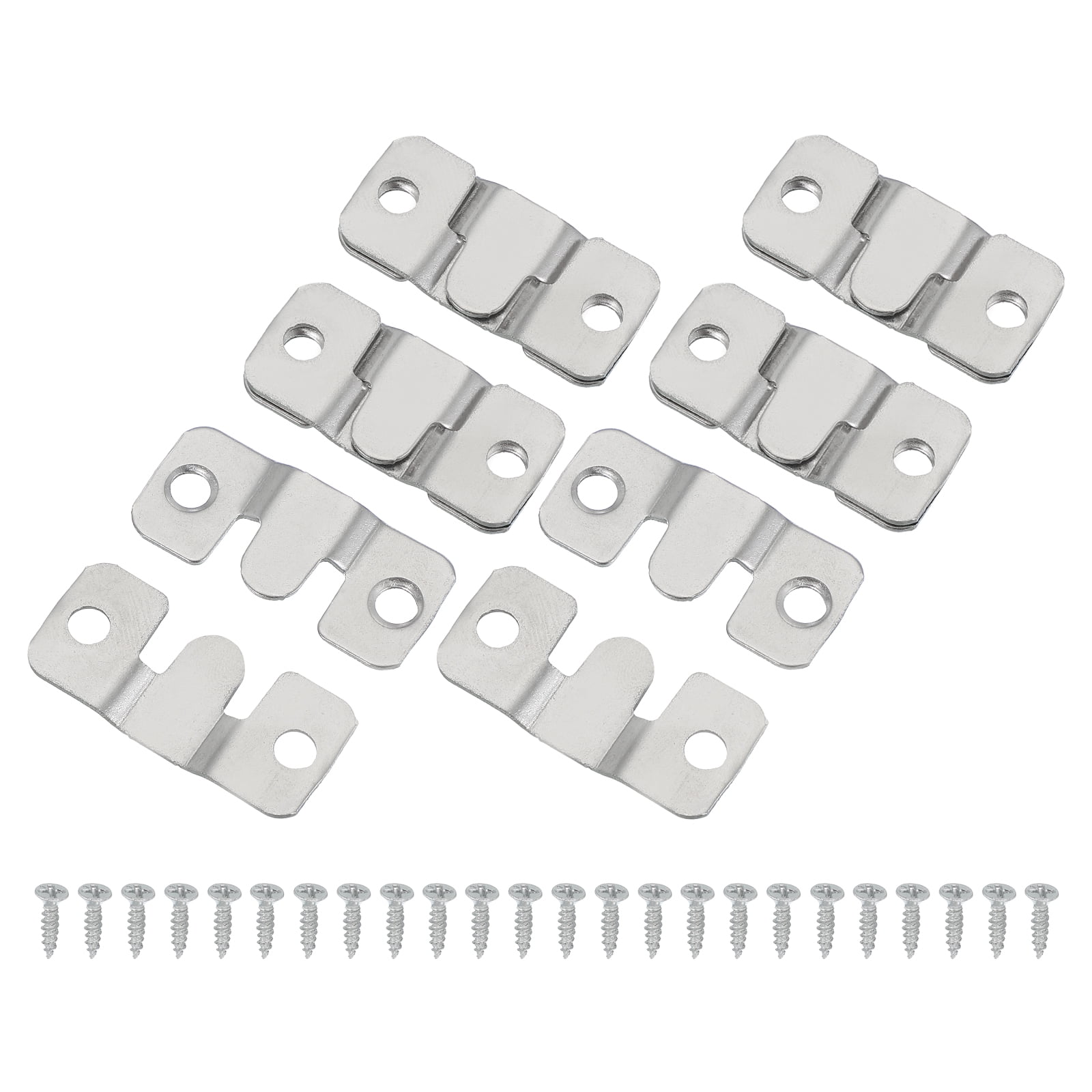 Uxcell Flush Mount Bracket, 12 Pcs Stainless Steel Interlocking Photo ...