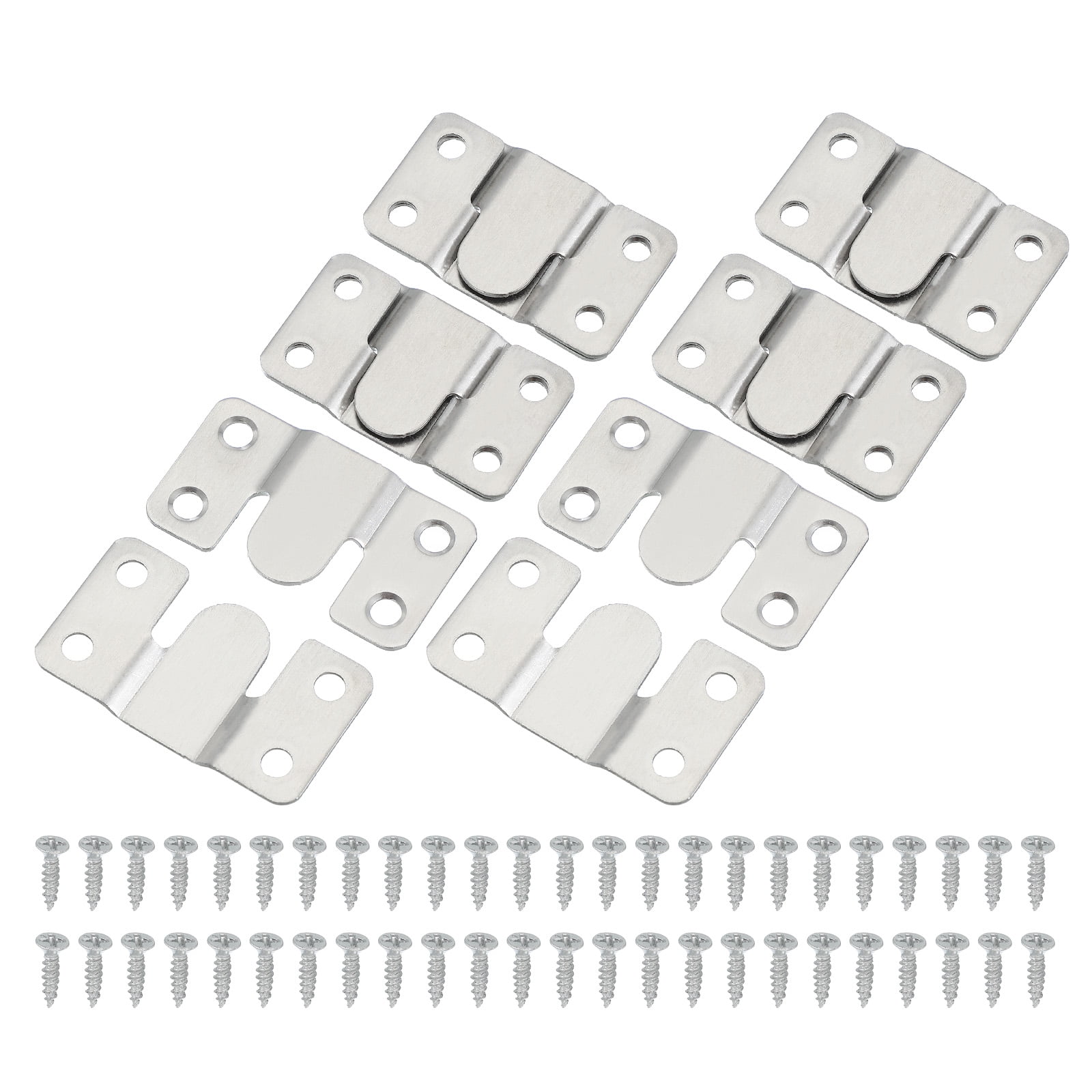 Uxcell Flush Mount Bracket, 12 Pcs Stainless Steel Interlocking Photo ...